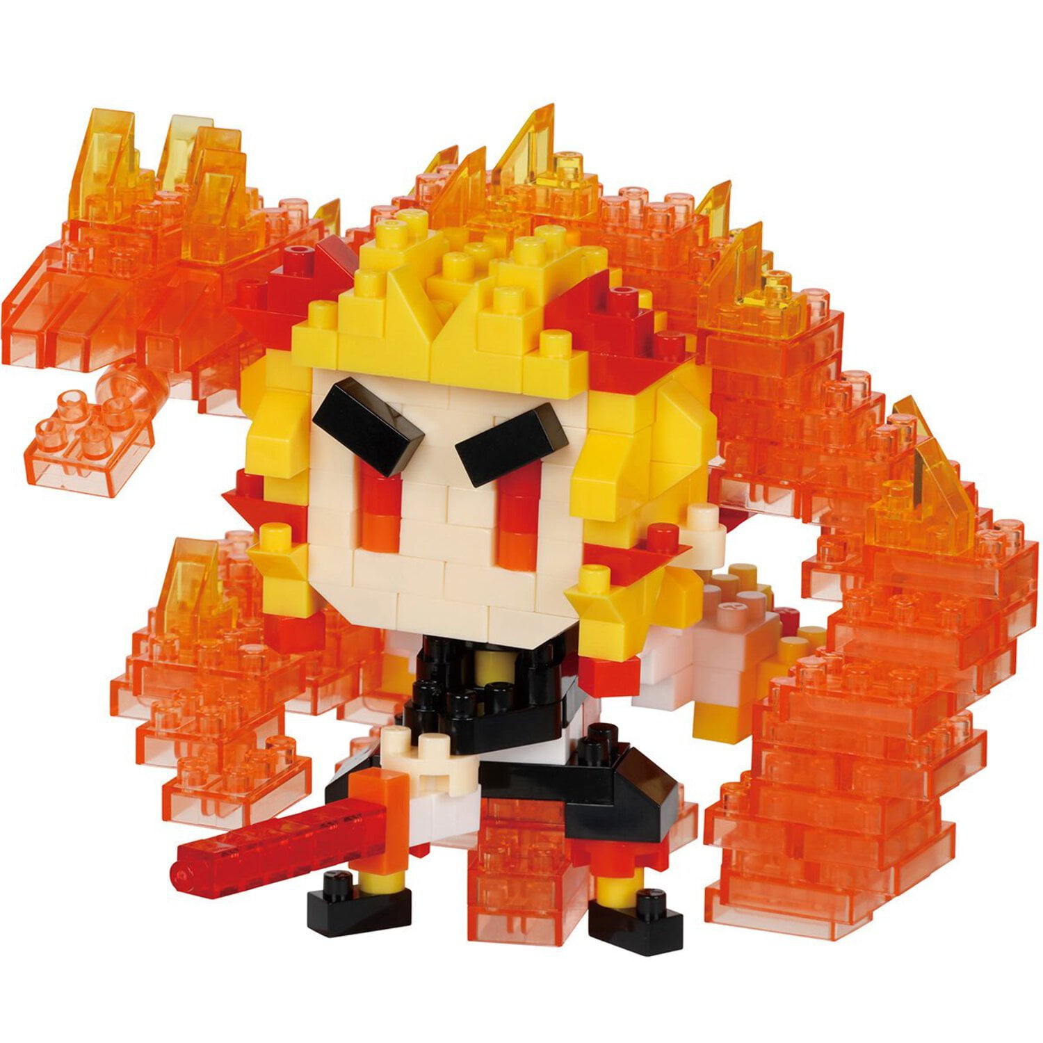 Demon Slayer Rengoku Flame Breath Nanoblock Figure - Walmart.com