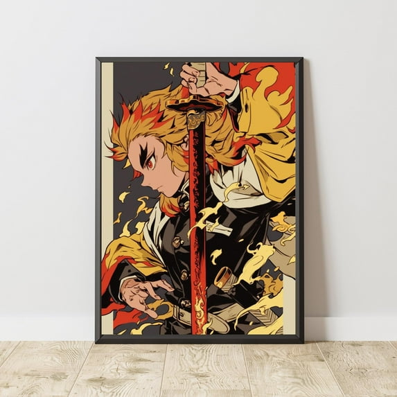 Demon Slayer | Rengoku | Manga | Anime | Japanese Manga Wall Art ...