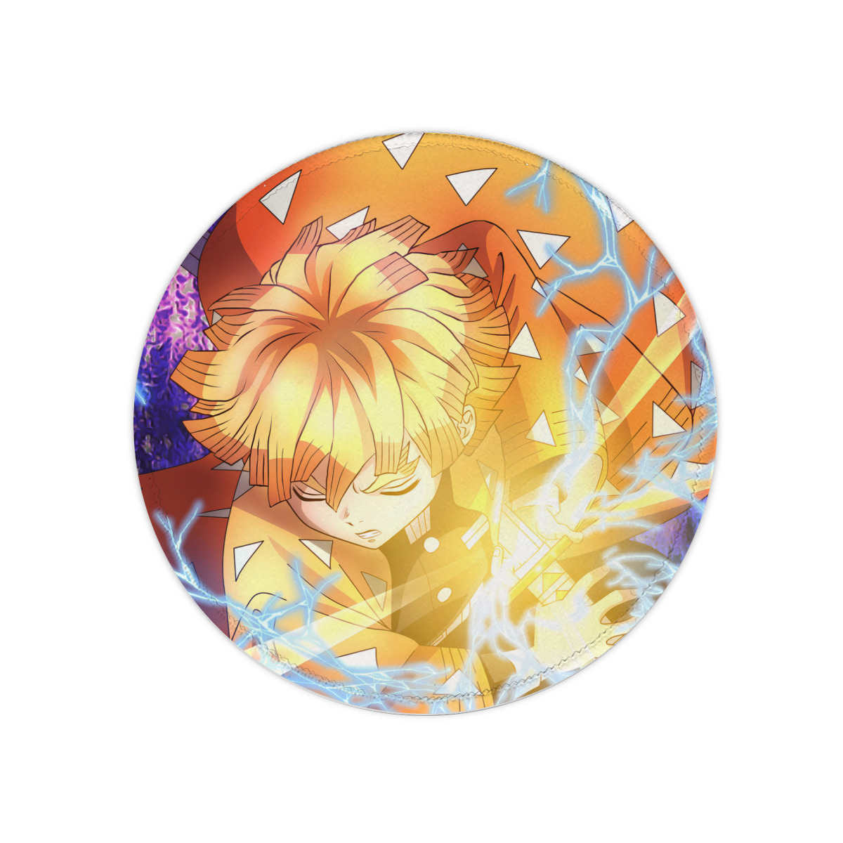 Demon Slayer Round Mouse Pad Cute Non-slip Rubber Base Office Computer ...