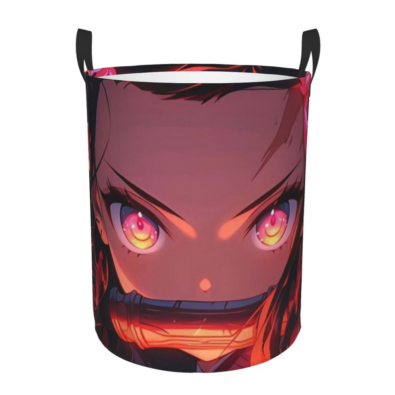 Demon Slayer Round Single Layer Dirty Laundry Basket ,Wear-Resistant ...