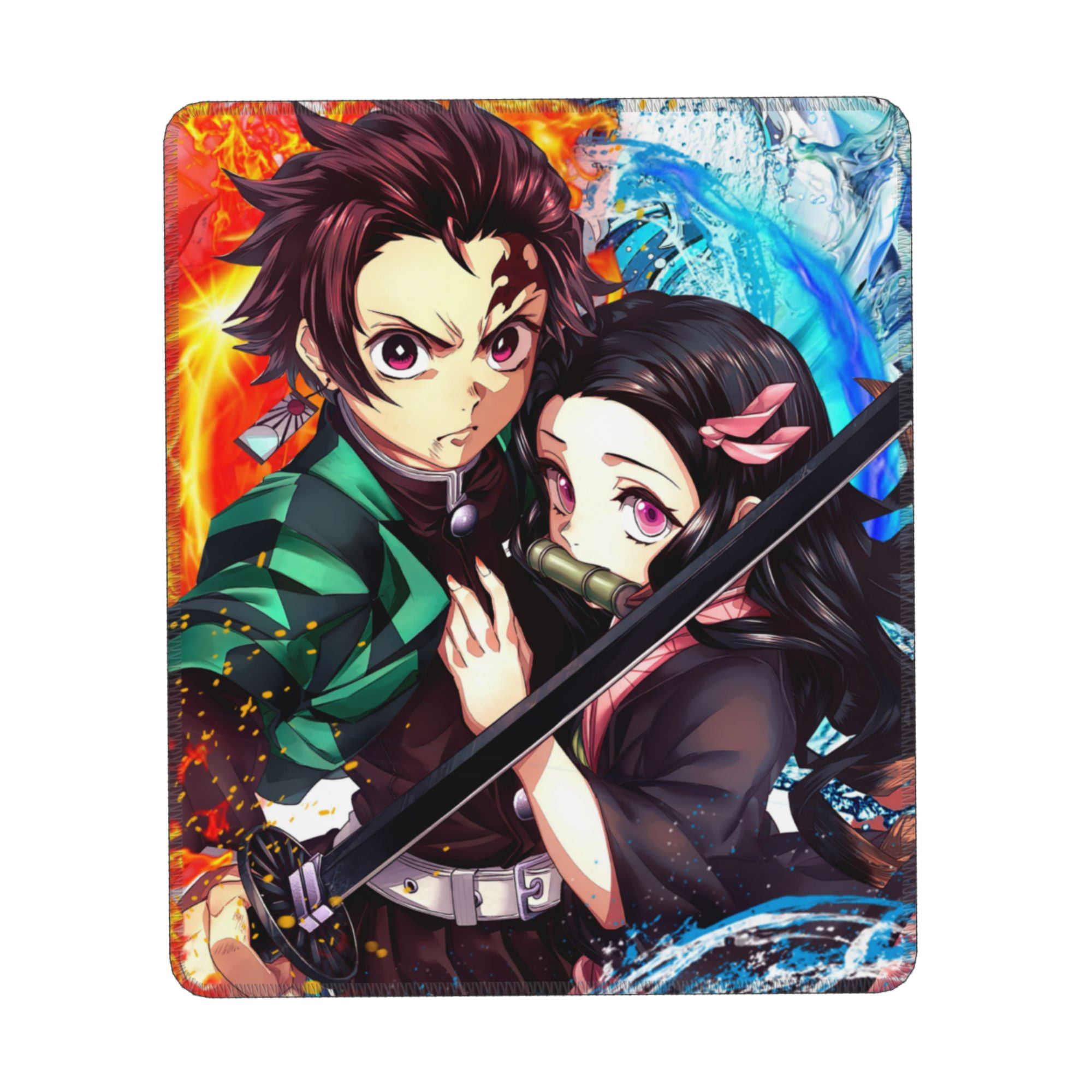 Demon Slayer Rubber Lock Edge Mouse Pad (Vertical) Office Mouse Pad ...
