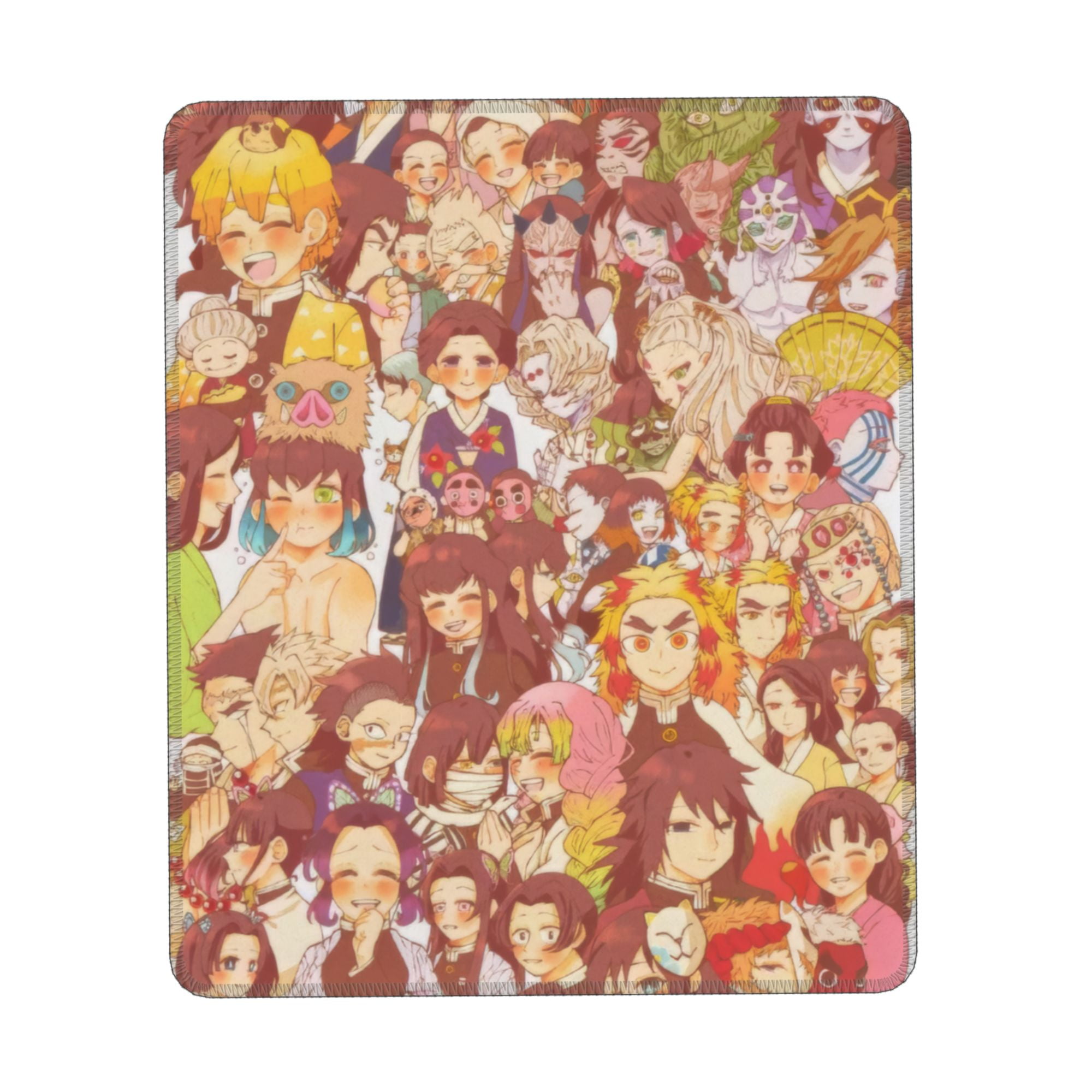 Demon Slayer Rubber Lock Edge Mouse Pad (Vertical) Office Mouse Pad ...