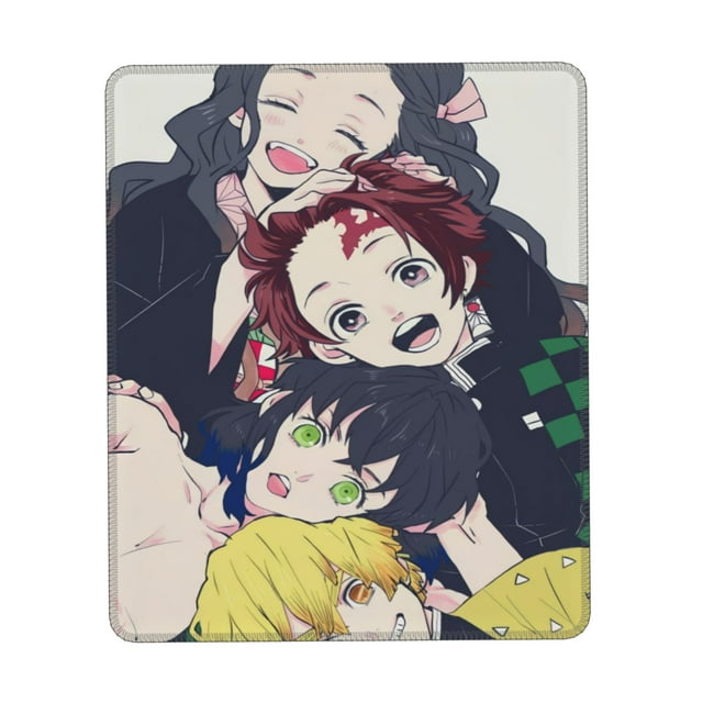 Demon Slayer Rubber Lock Edge Mouse Pad (Vertical) Office Mouse Pad ...
