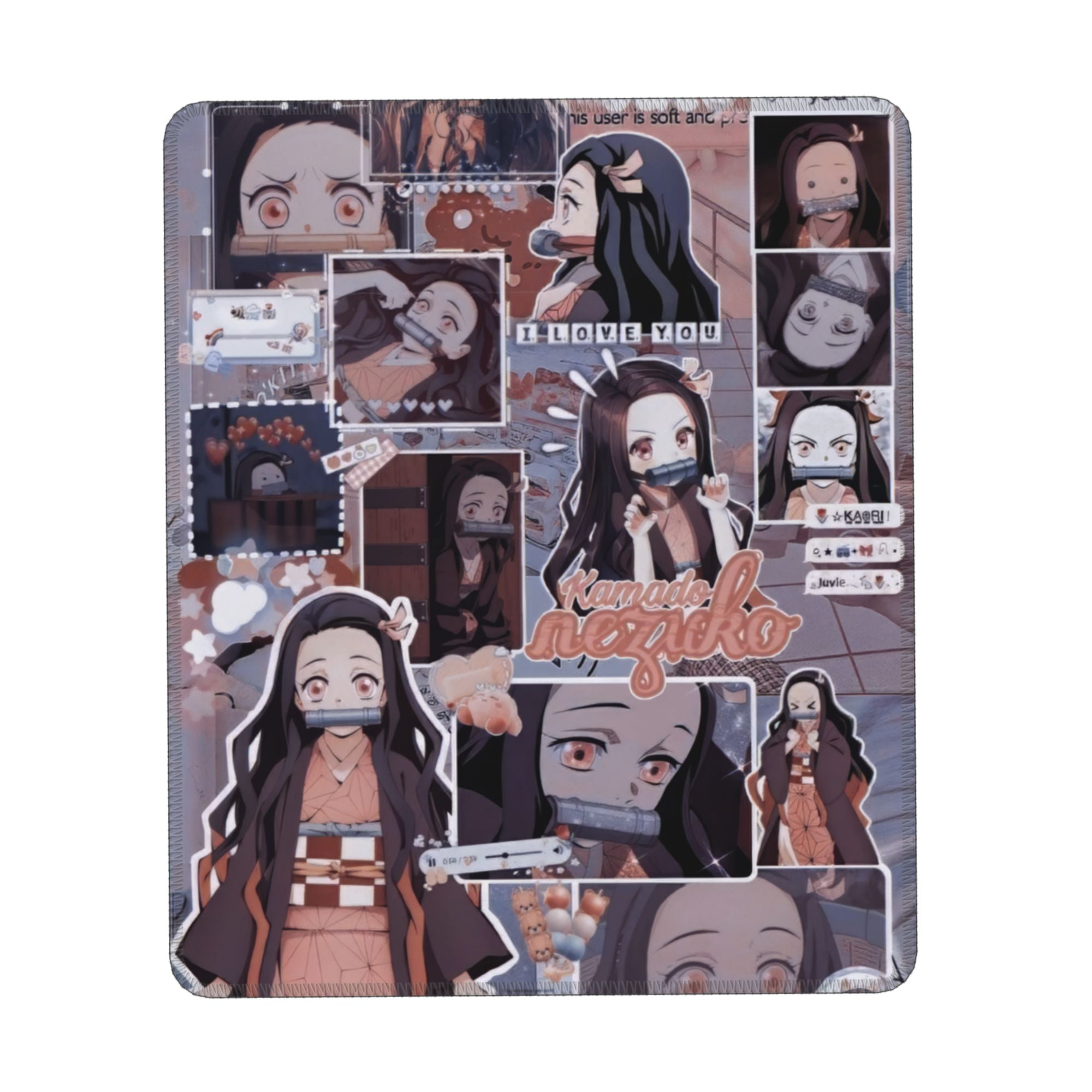 Demon Slayer Rubber Lock Edge Mouse Pad (Vertical) Office Mouse Pad ...