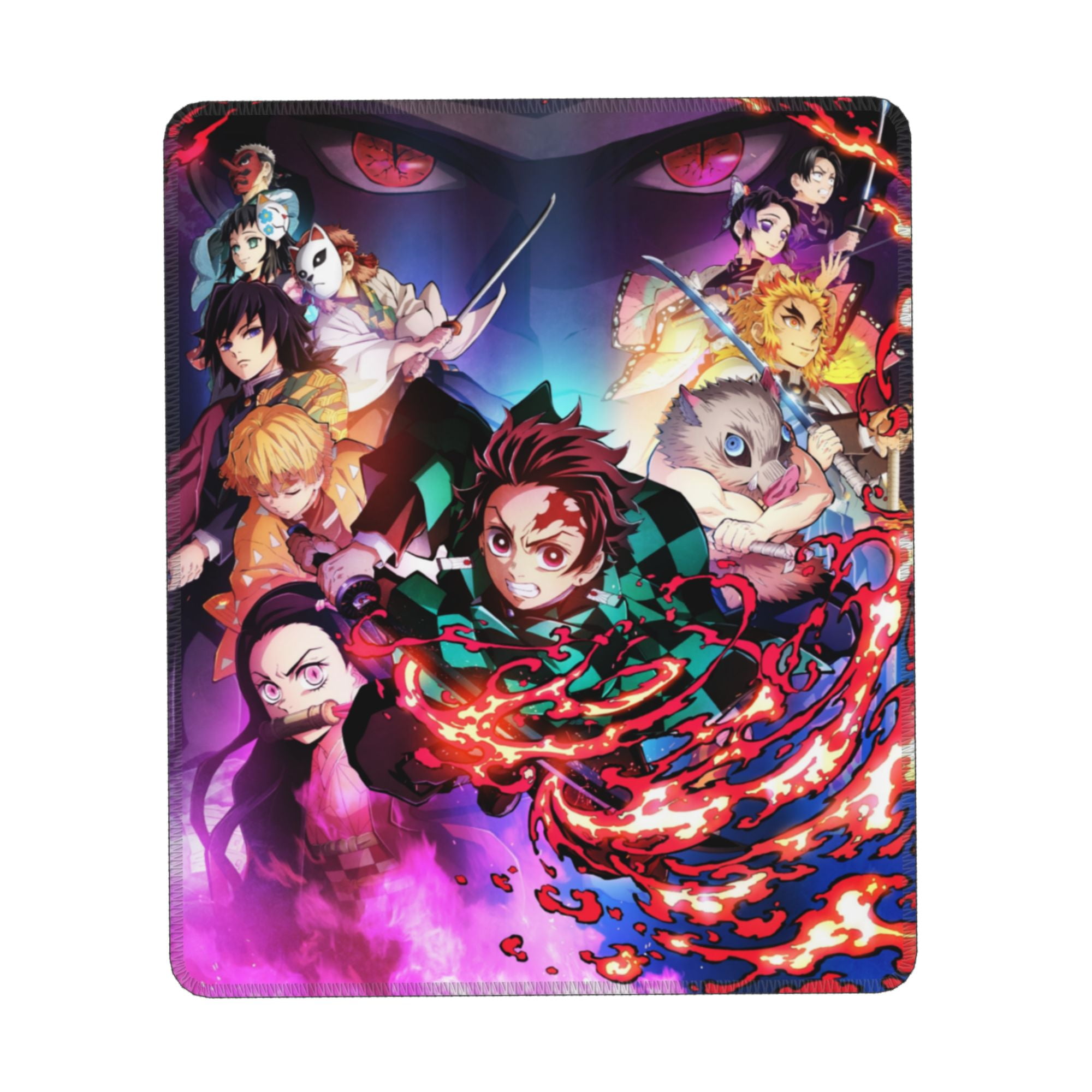 Demon Slayer Rubber Lock Edge Mouse Pad (Vertical) Office Mouse Pad ...