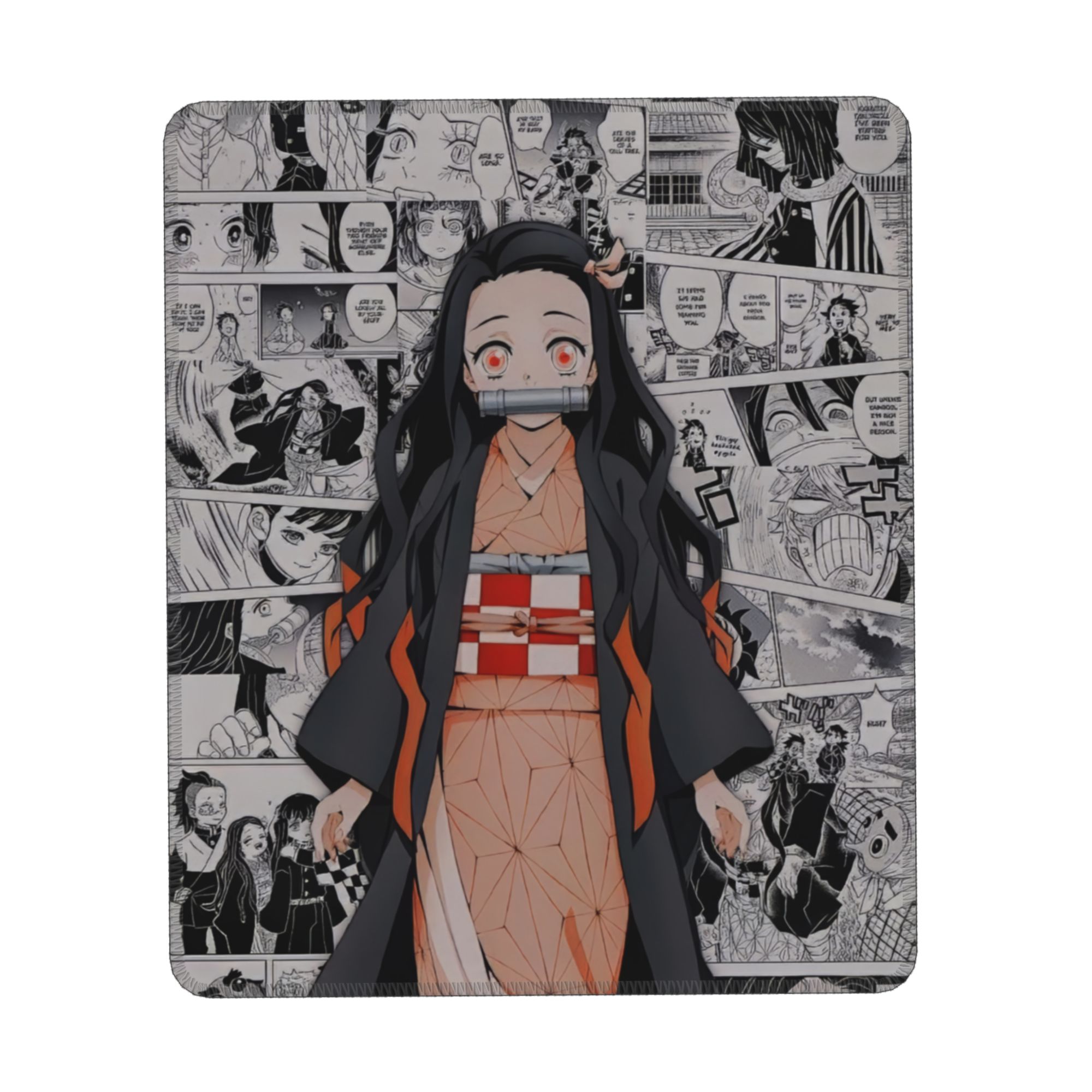 Demon Slayer Rubber Lock Edge Mouse Pad (Vertical) Office Mouse Pad ...