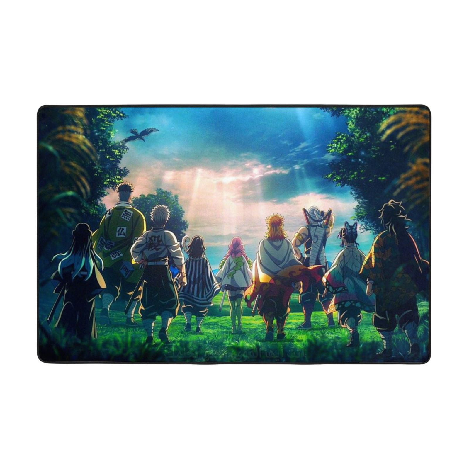 Demon Slayer Rug, Non-Slip Carpet Mats, Demon Slayer Gift for Playroom ...