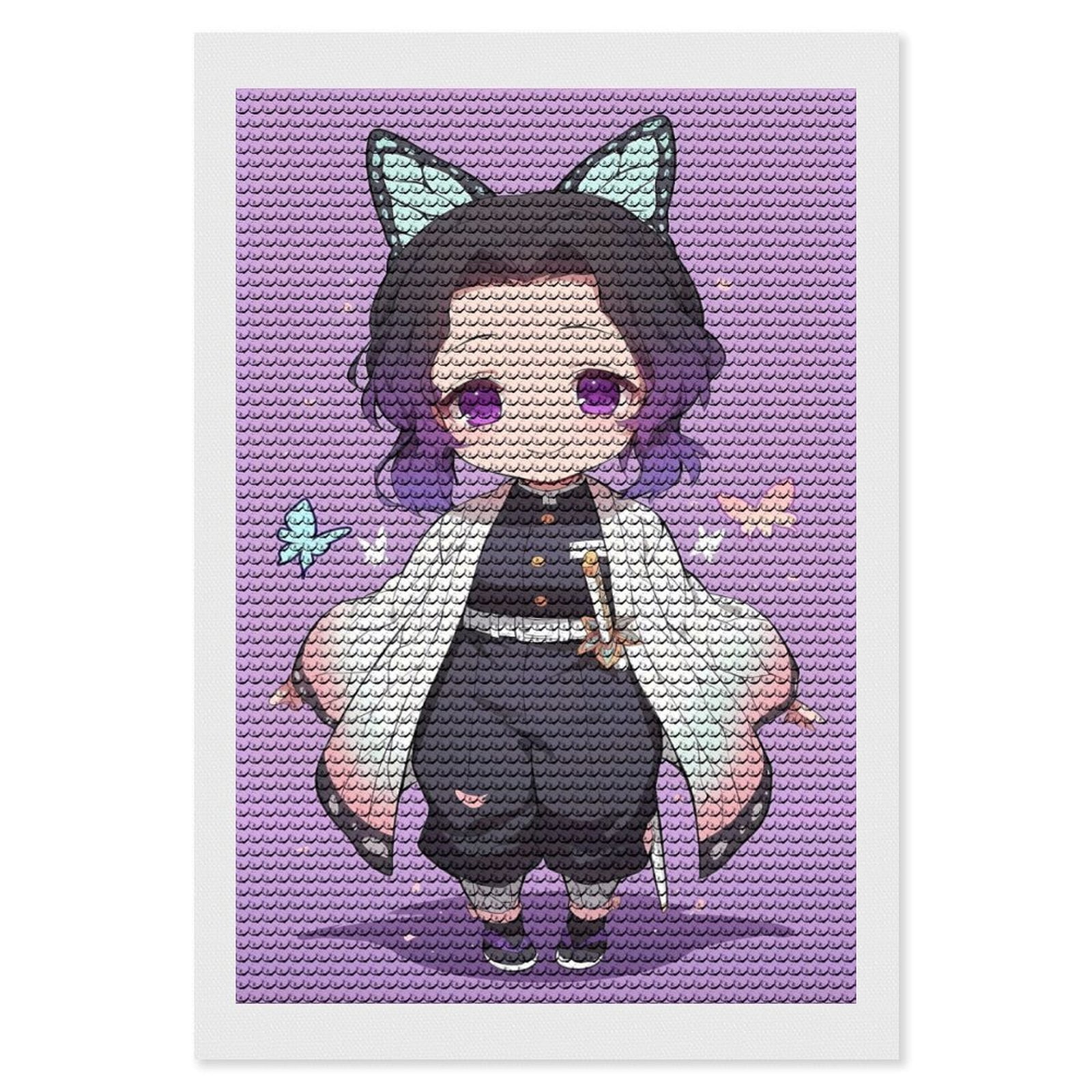 Demon Slayer Shinobu Kocho Diamond Art Kits for Adults 5D Diamond Art ...