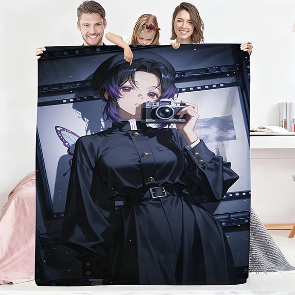 Demon Slayer Shinobu Kocho Photographer Fleece Blanket - 4 Sizes (30x40 ...