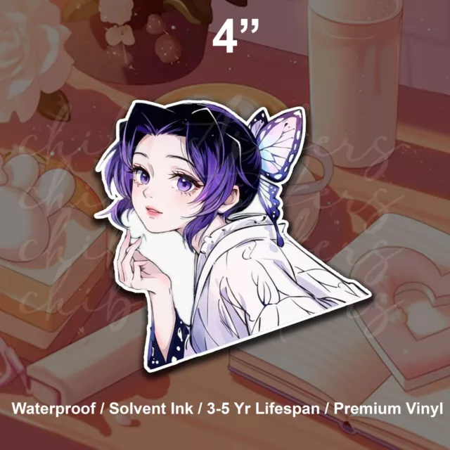 Demon Slayer - Shinobu Kocho V1, Cute Vinyl Anime Sticker Jdm Sticker ...