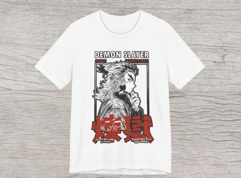 Demon Slayer Shirt Senjuro Rengoku Shirt Anime T Shirt Anime Clothing ...