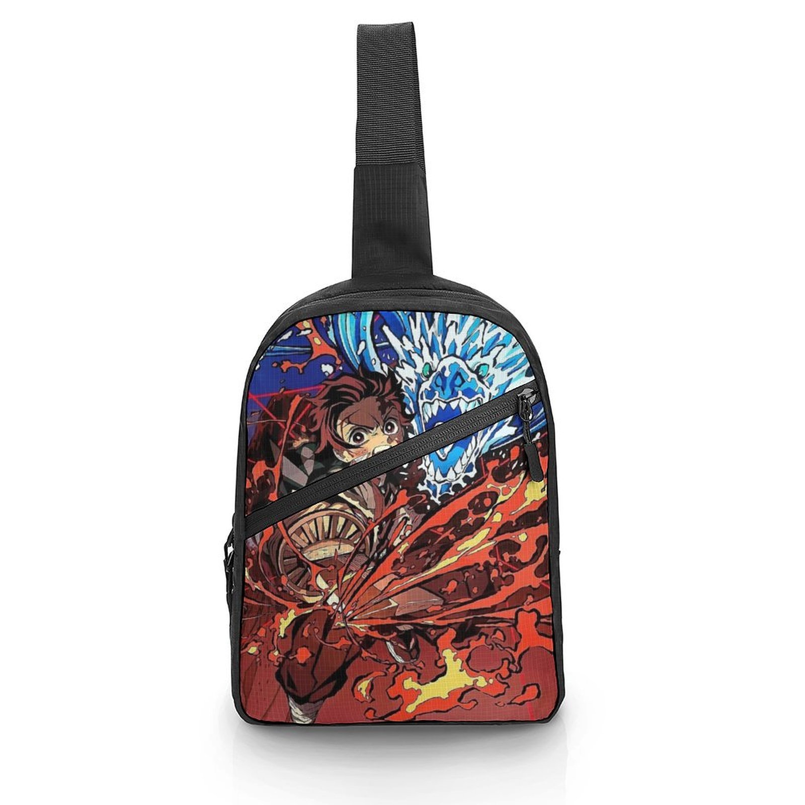 Demon Slayer Sling Bag Foldable Crossbody Bag Unisex Versatile Shoulder ...
