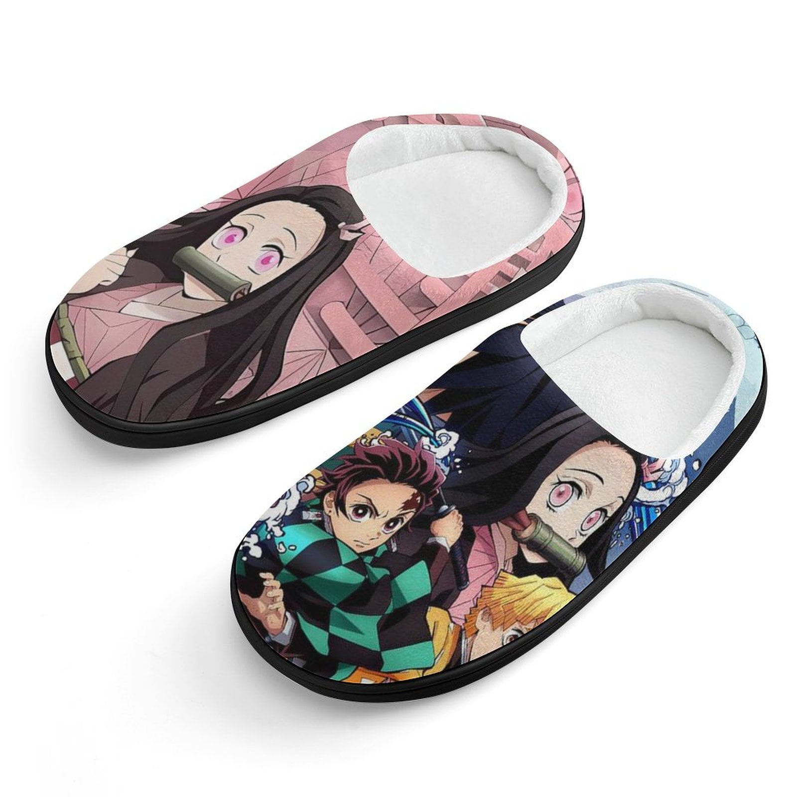 Demon Slayer Demon Slayer Slippers for Kids, Cute Soft Plush Anti-slip ...