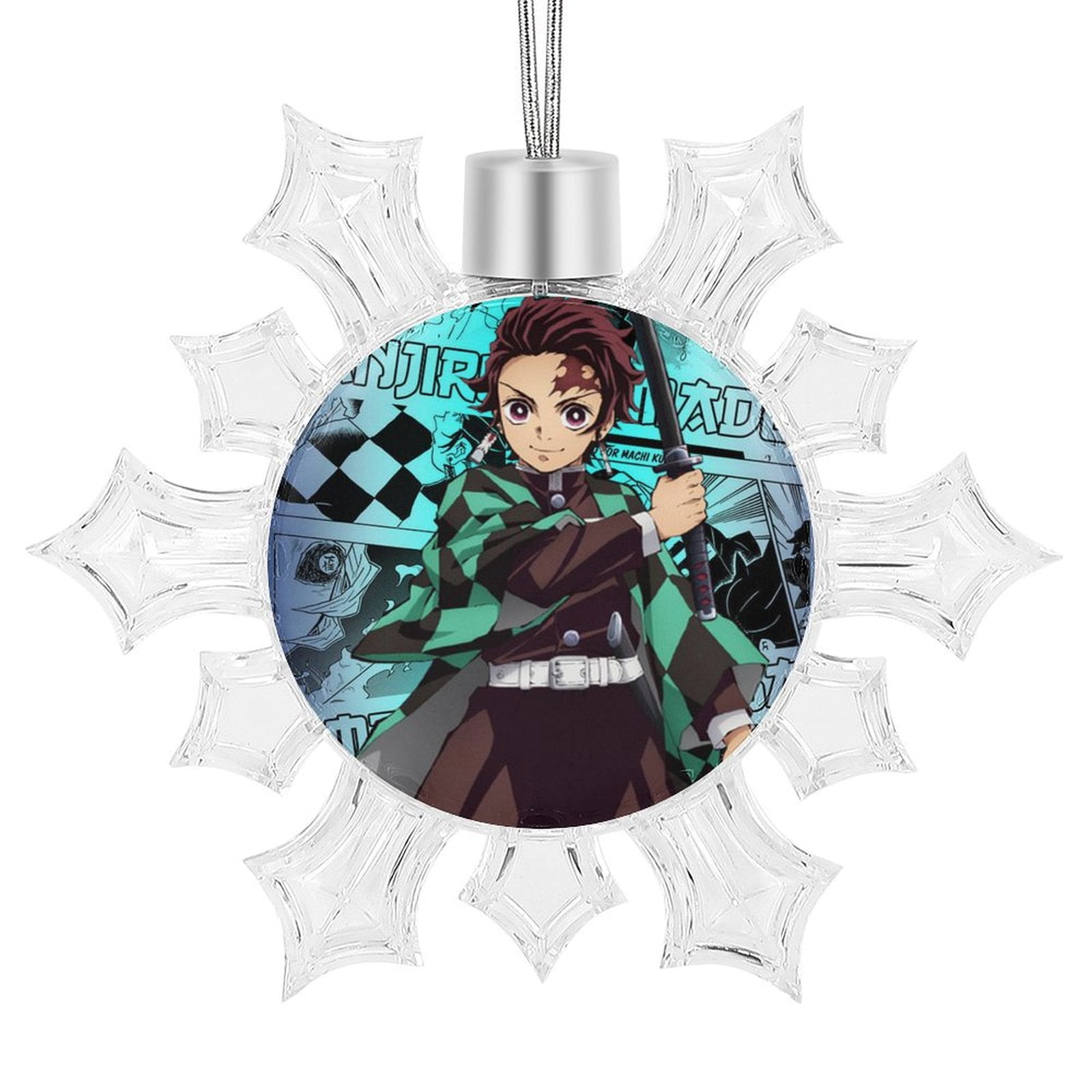Demon Slayer Snowflake Pendant Christmas Party Decorations Snowflake ...