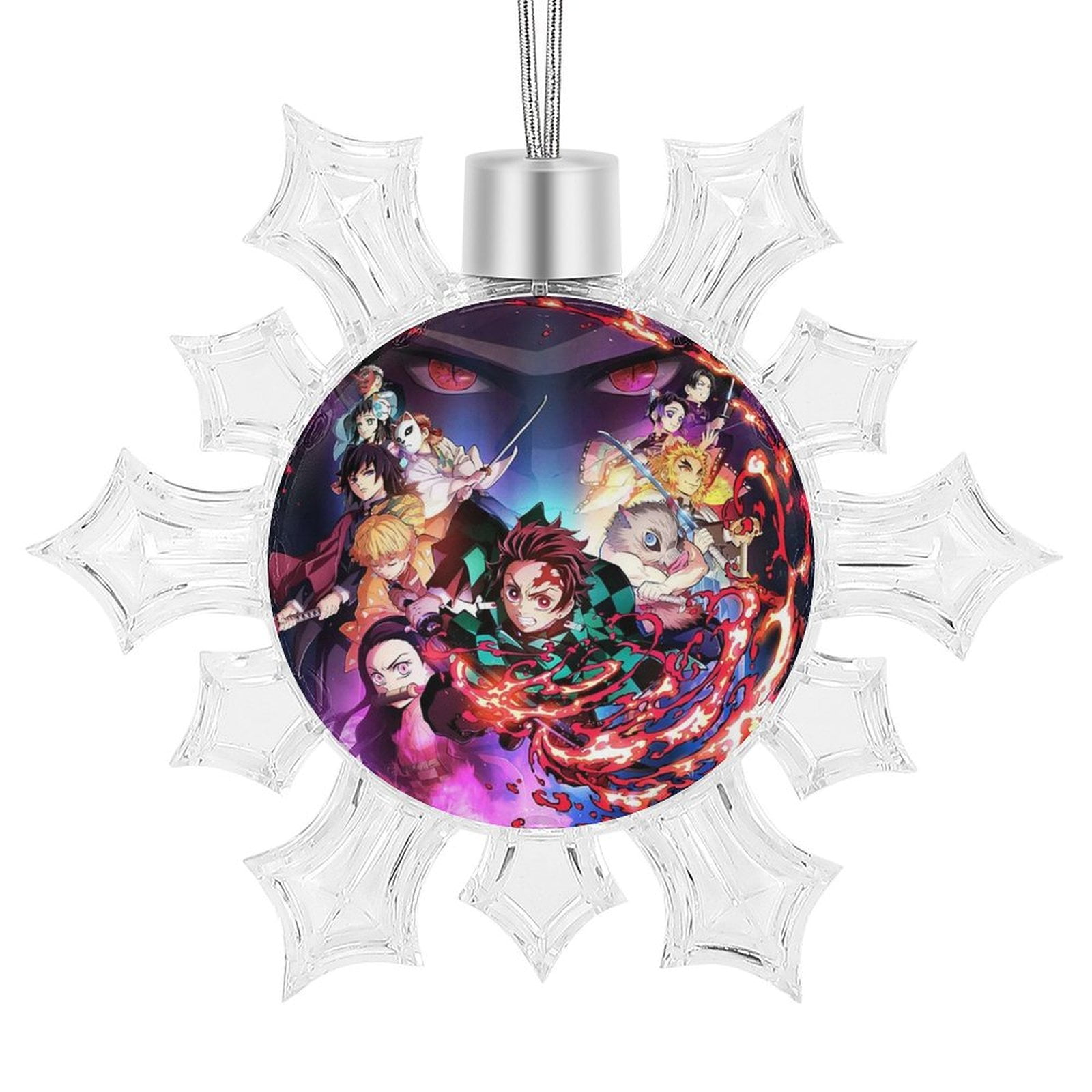 Demon Slayer Snowflake Pendant Christmas Party Decorations Snowflake ...