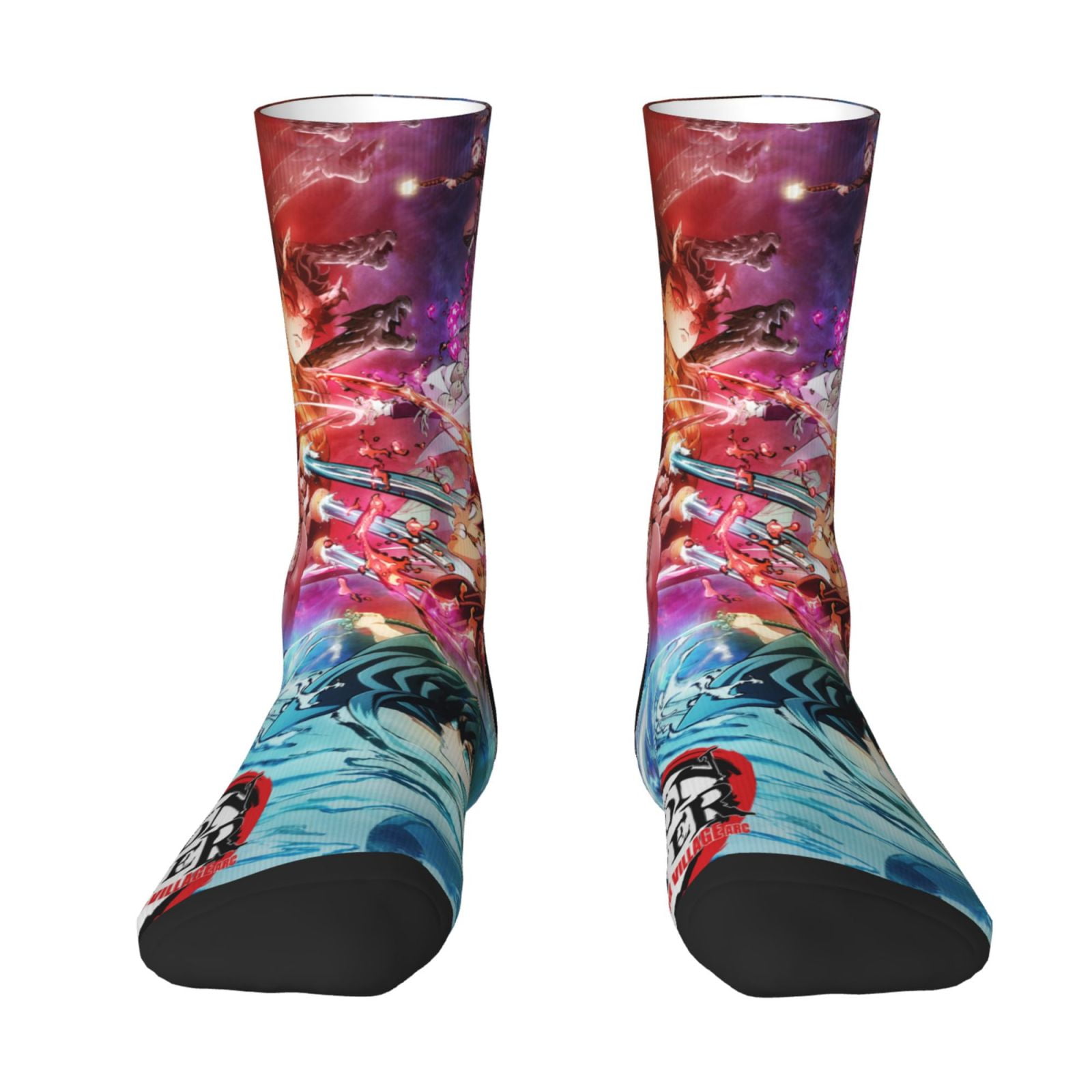 Demon Slayer Socks Crew Socks Funny Novelty Long Socks Unisex Dress ...