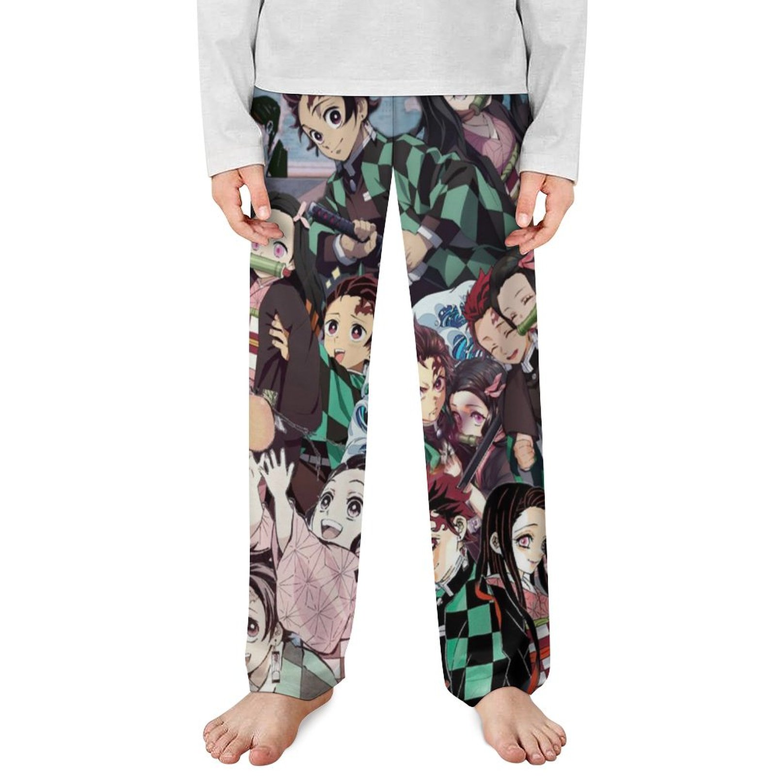 Demon Slayer Soft Pajamas For Kids Comfy Cozy Lounge Straight Leg Home ...