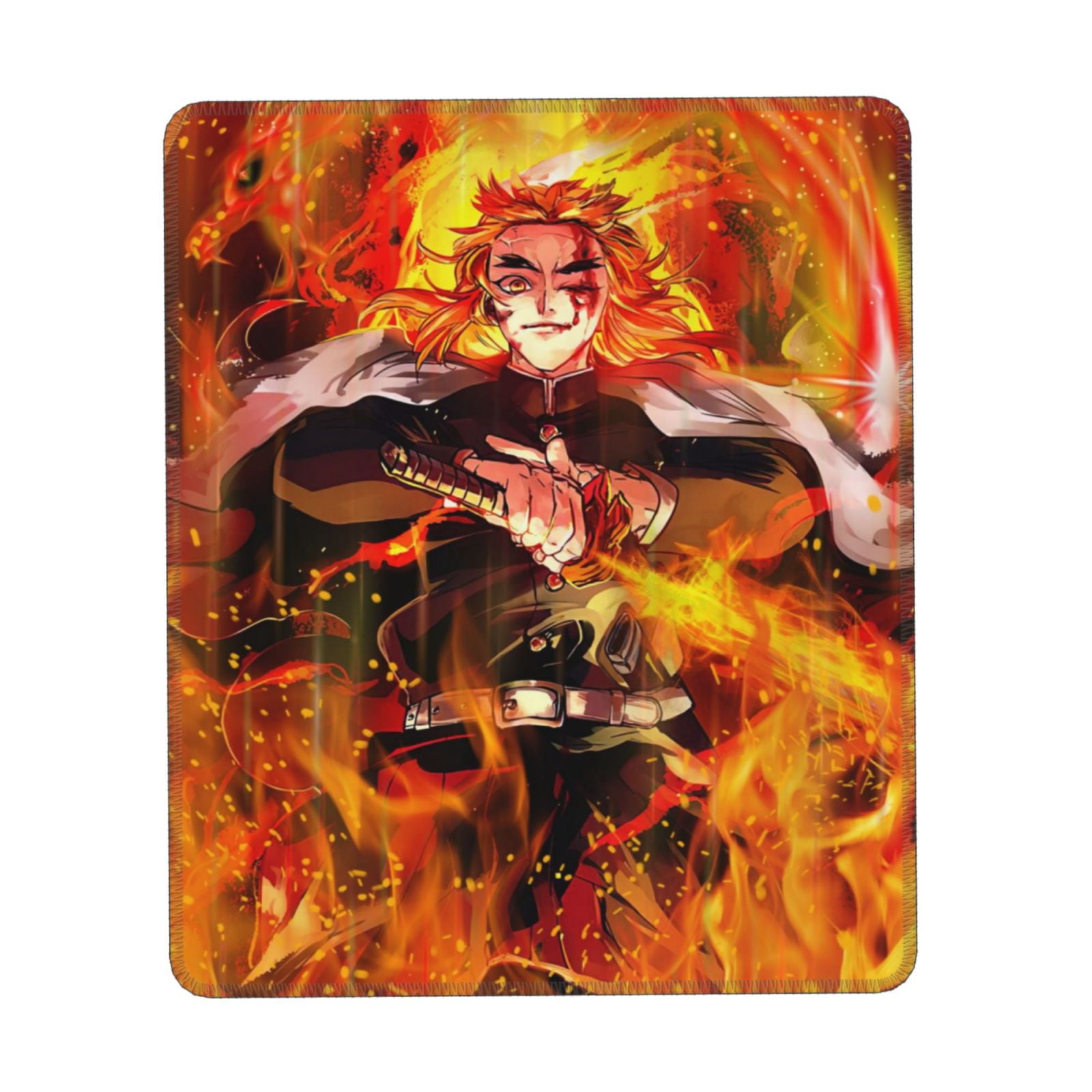 Demon Slayer Square Mouse Pad Accurate Speed and Non-slip Rubber Base ...