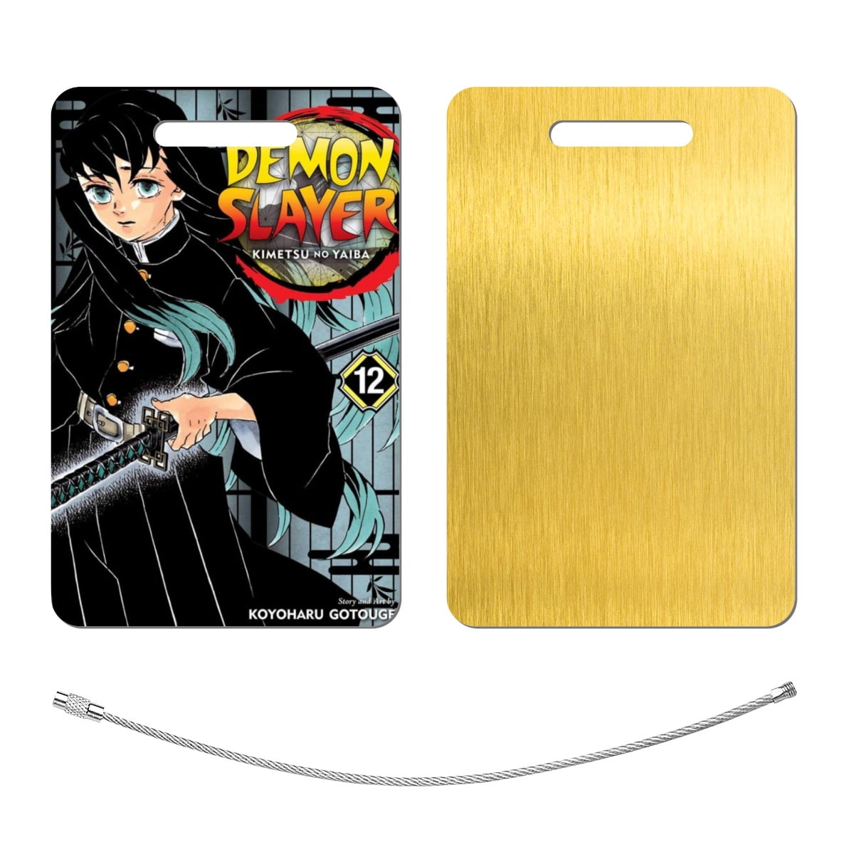 Demon Slayer Stainless steel luggage tag (double-sided printing）Travel ...