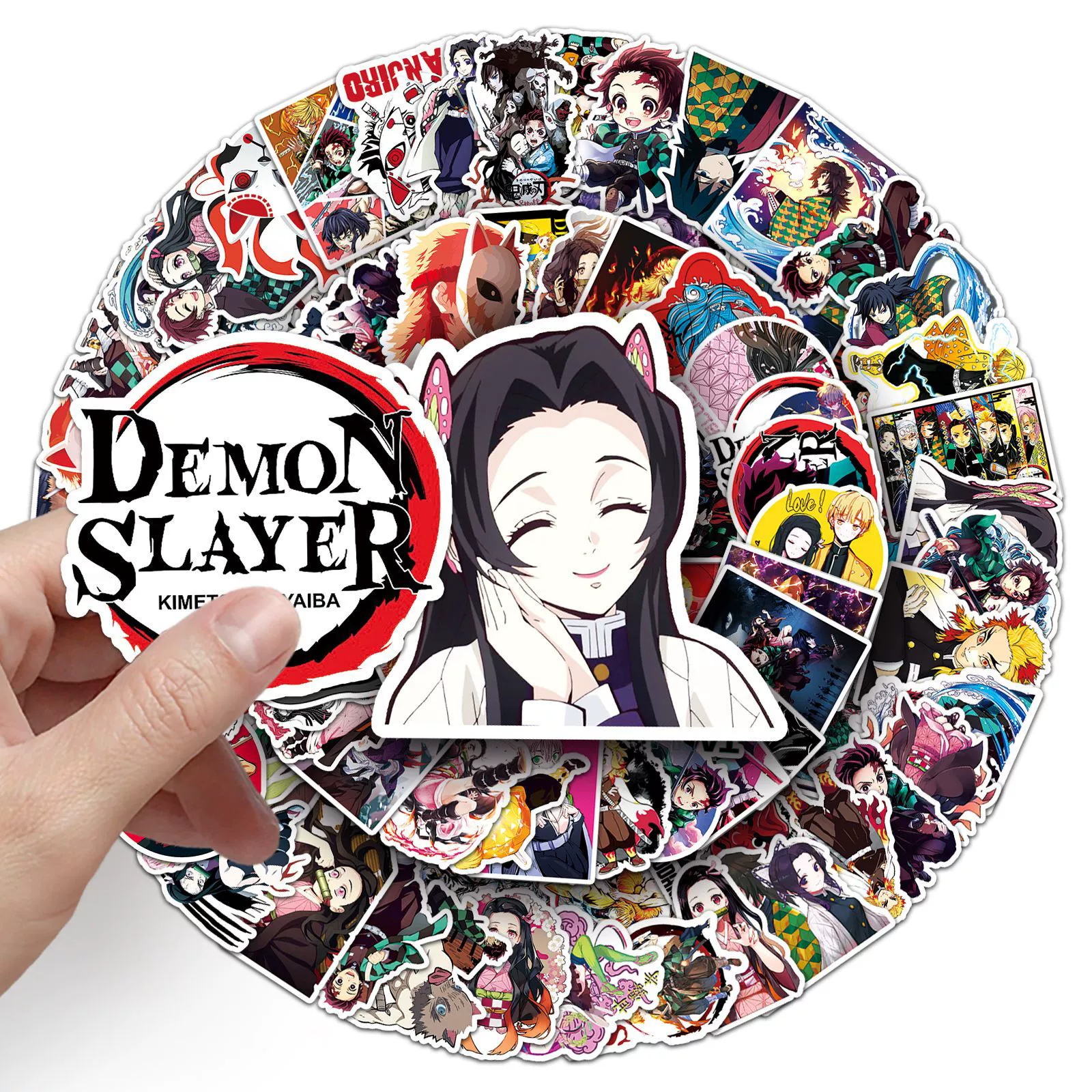 Demon Slayer Stickers 100 Pcs, Detailed Anime Demon Slayer Stickers ...
