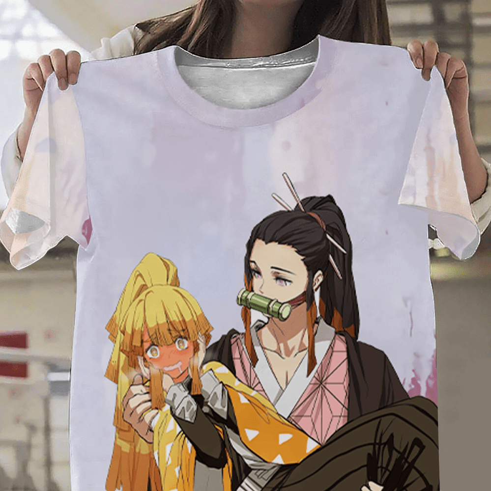 Demon Slayer Summer T Shirts Comfort Print Kamado Nezuko Tee Christma ...
