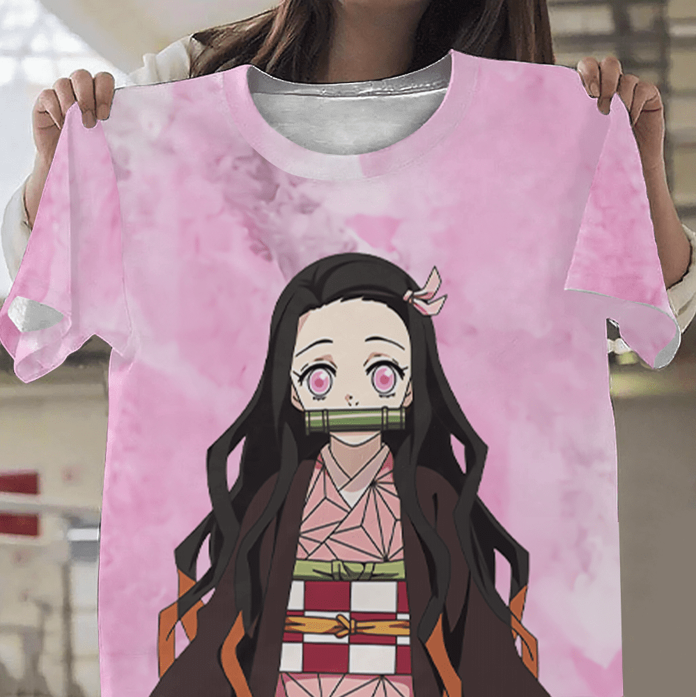 Demon Slayer Summer Tee Shirt Fashion Pattern Kamado Nezuko Shirts ...