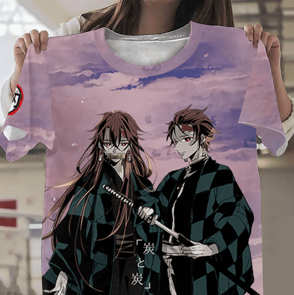 Demon Slayer Summer Tee Shirt Fashion Pattern Kamado Nezuko Shirts ...