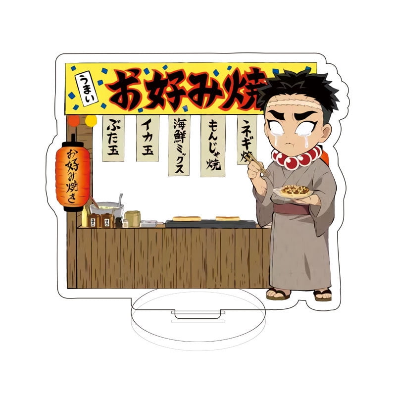 Demon Slayer Surrounding Standing Brand Acrylic Animation Ornament, Tanjiro Your Beans My Wife ...