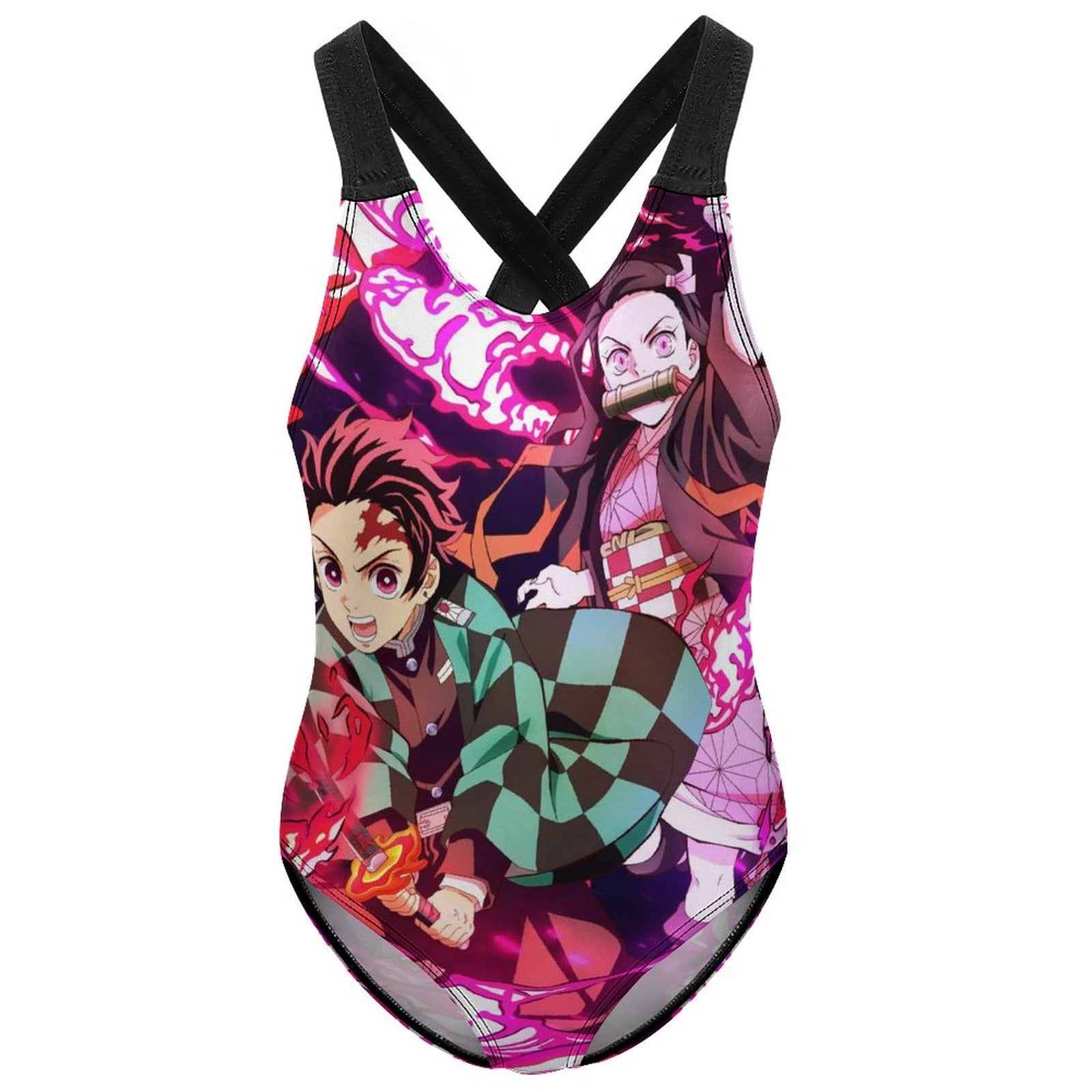 Demon Slayer Swimwear Kids' One-Piece Swimsuit Quick-Dry Cute Printed ...