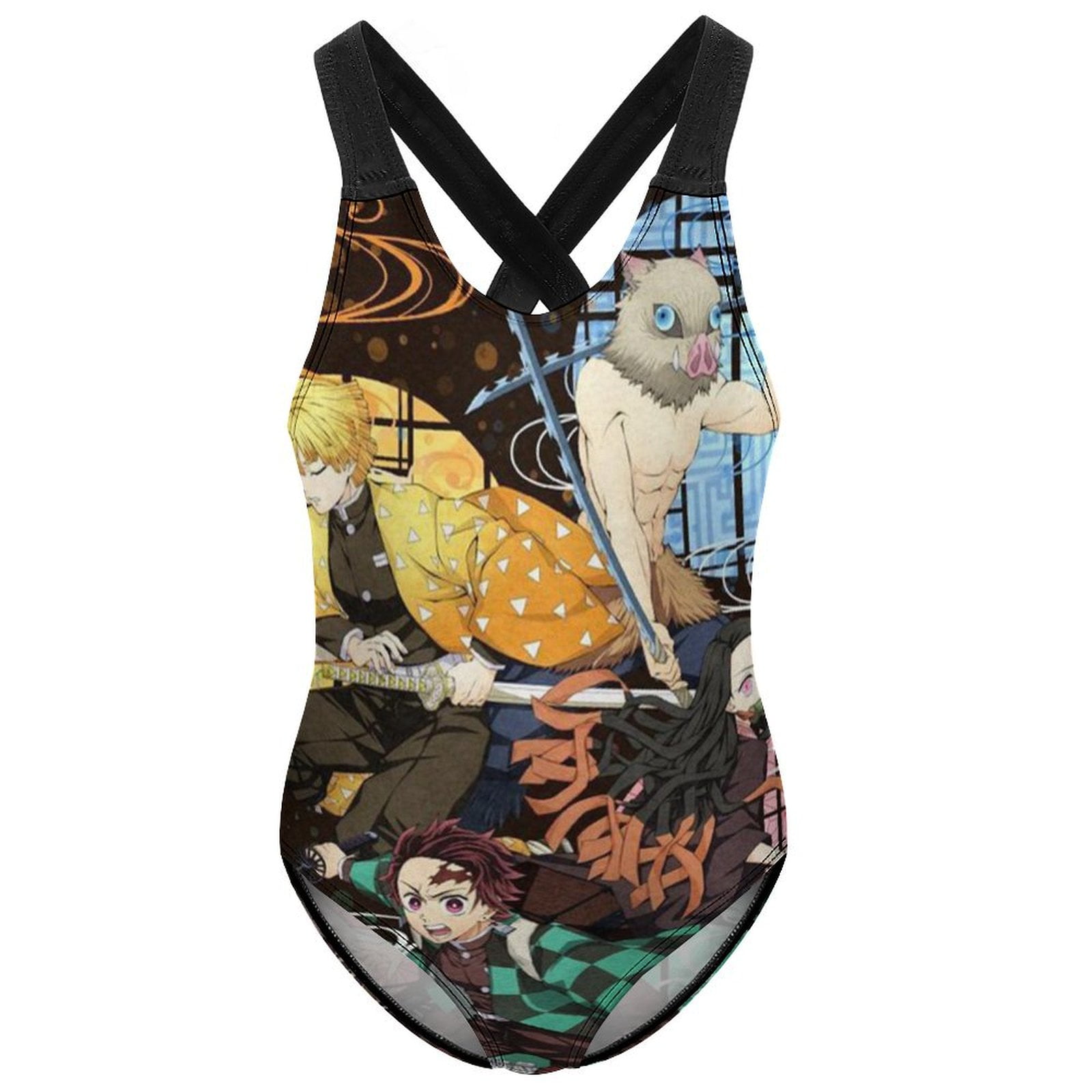 Demon Slayer Swimwear Kids' One-Piece Swimsuit Quick-Dry Cute Printed ...