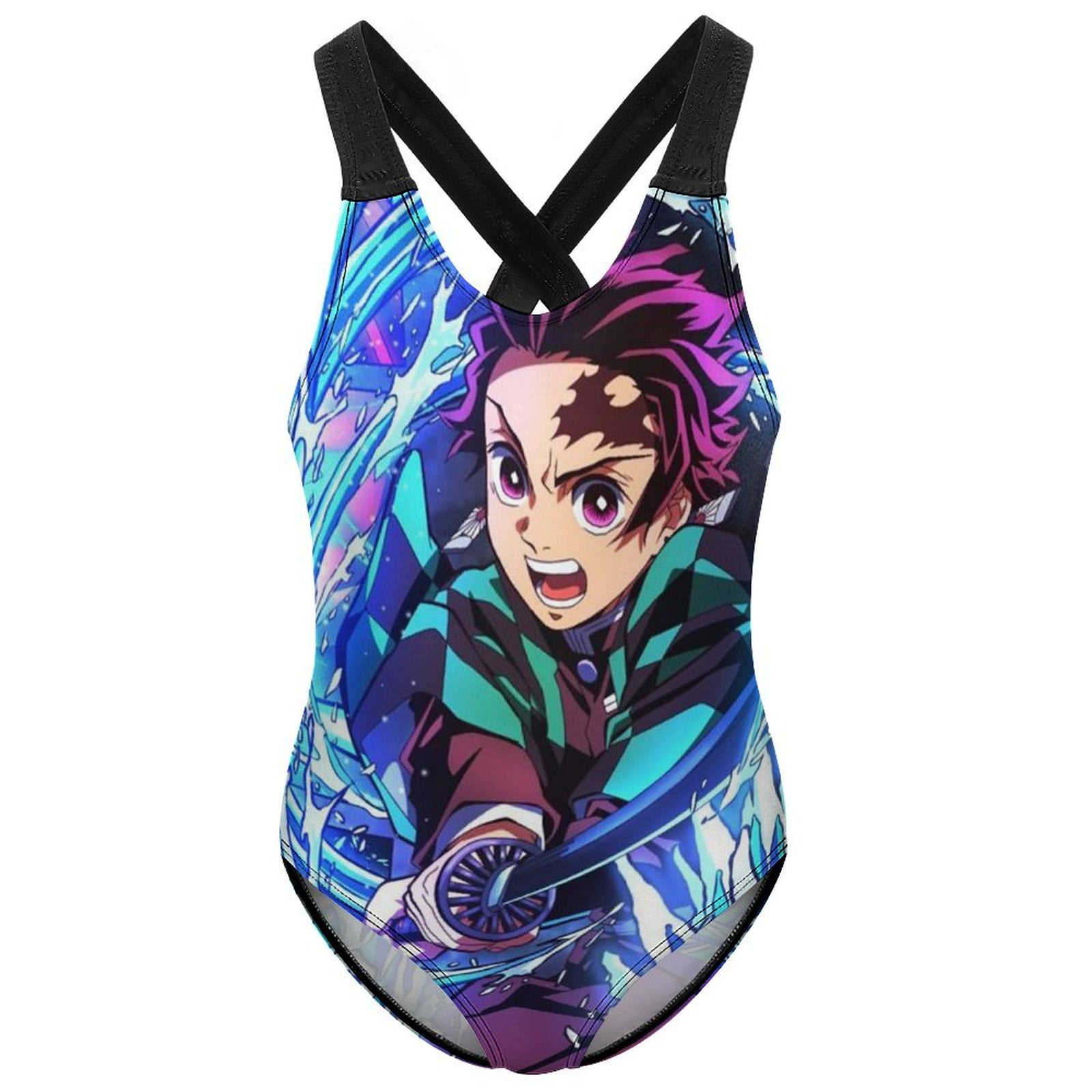Demon Slayer Swimwear Kids' One-Piece Swimsuit Quick-Dry Cute Printed ...