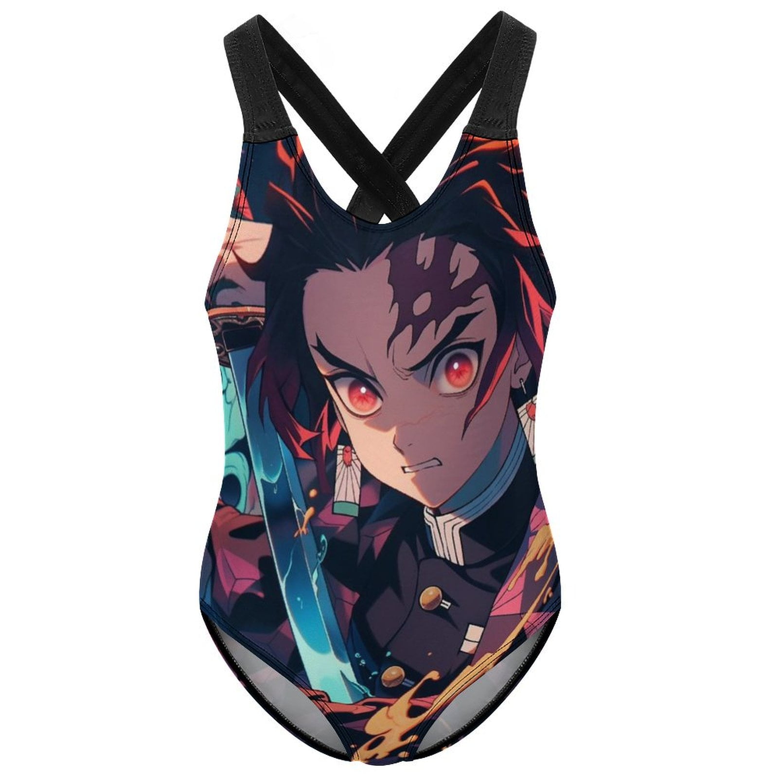 Demon Slayer Swimwear Kids' One-Piece Swimsuit Quick-Dry Cute Printed ...