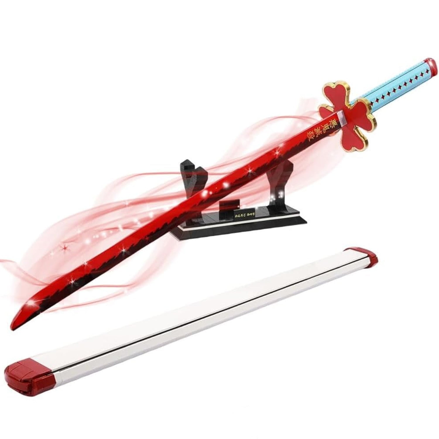 Demon Slayer Sword, with Scabbard and Stand, Cosplay Anime Katana Sword ...
