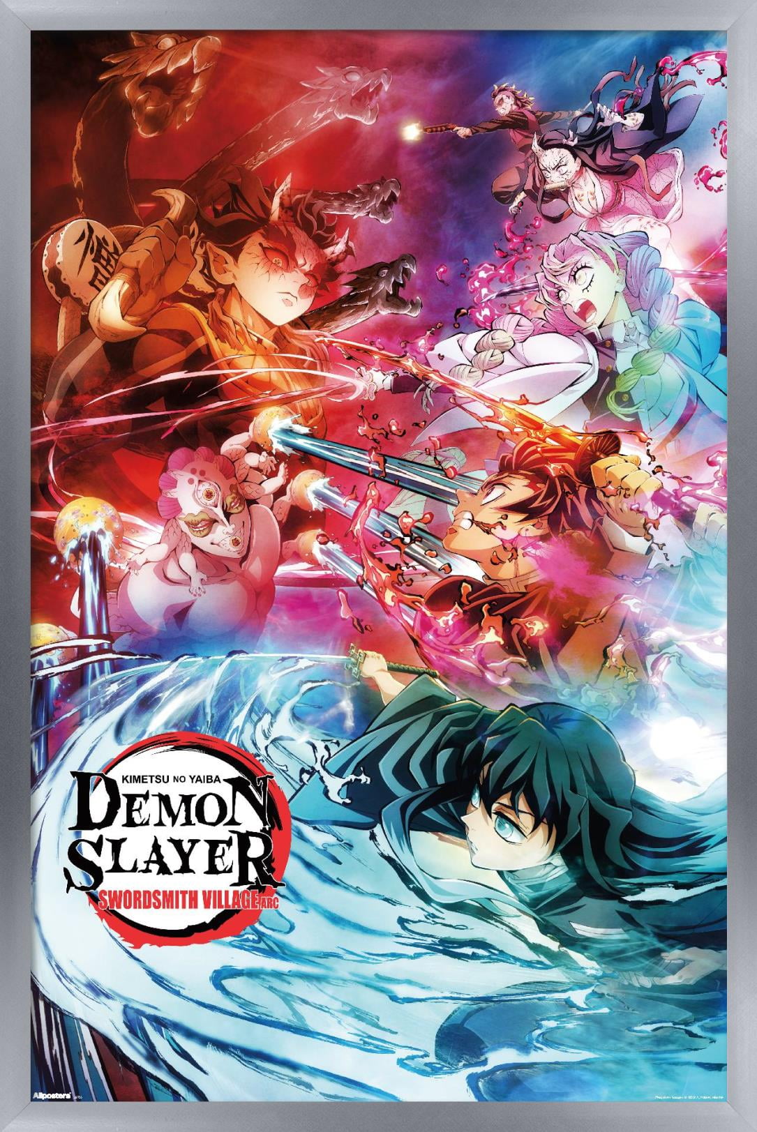 Demon Slayer: Swordsmith Village - Key Art 2 Wall Poster, 22.375" x 34 ...
