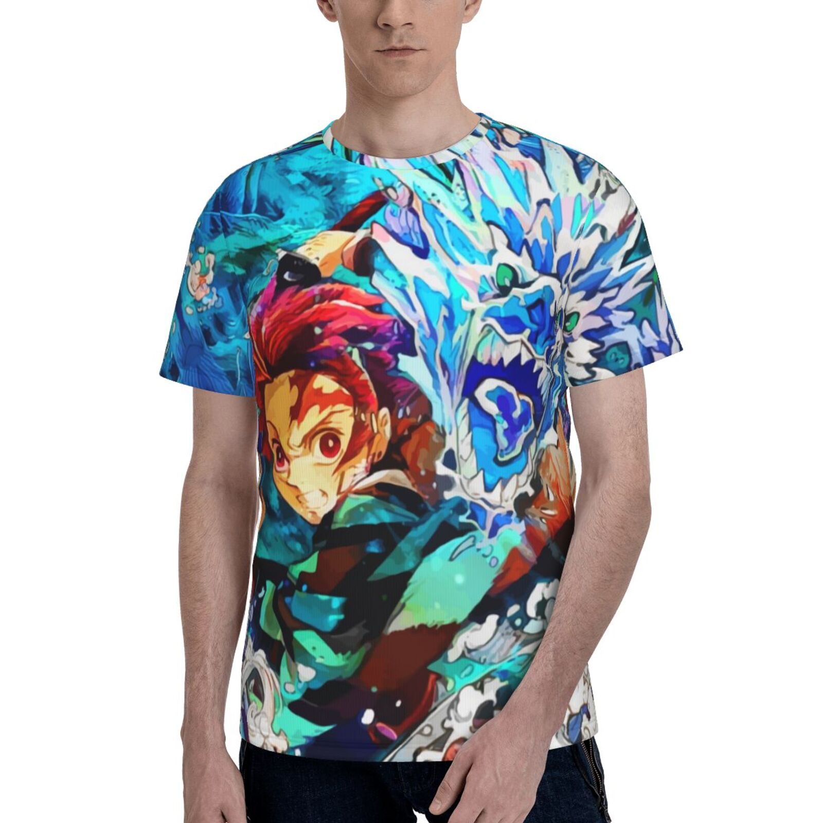 Demon Slayer T-Shirts 3d Printed Short Sleeve Tee Shirt For Men ...