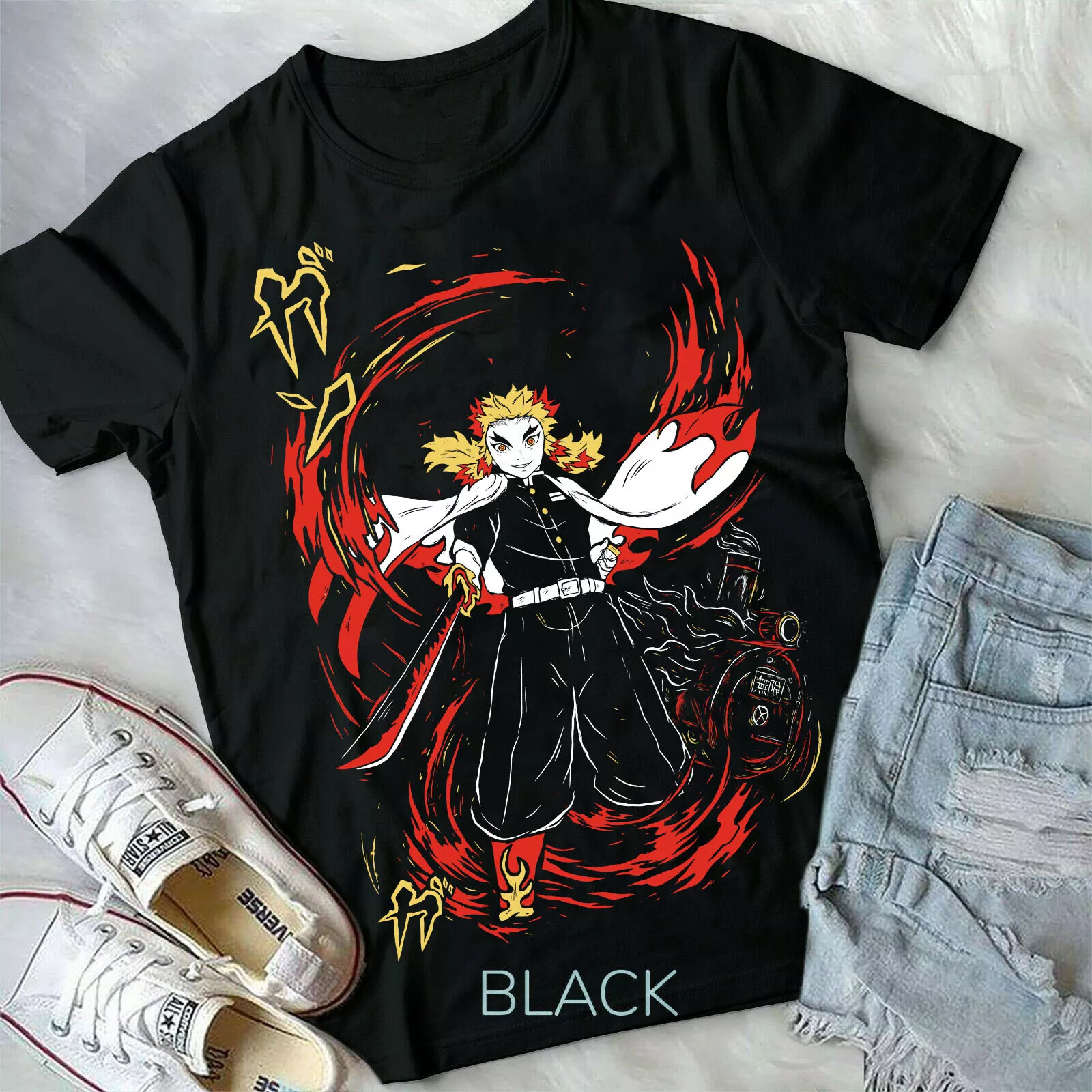 Demon Slayer T shirt Kamado Nezuko Tanjiro Kimetsu No Yaiba Tee All Size S_5XL - Walmart.com