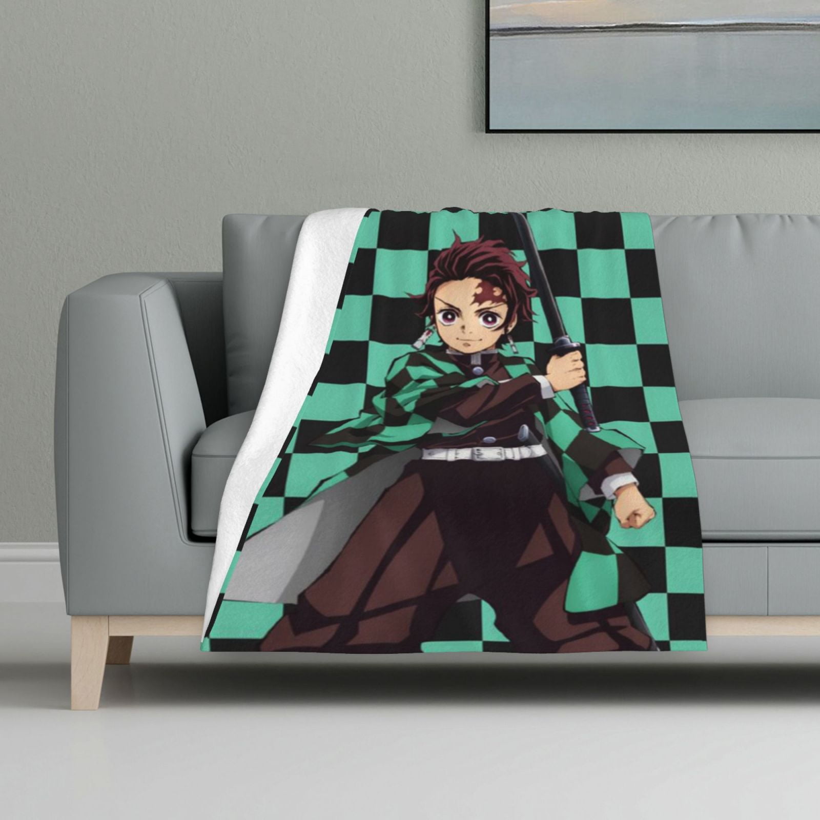 Demon Slayer Tanjiro Blanket Anti-pilling Flannel Throw Blanket Cozy ...