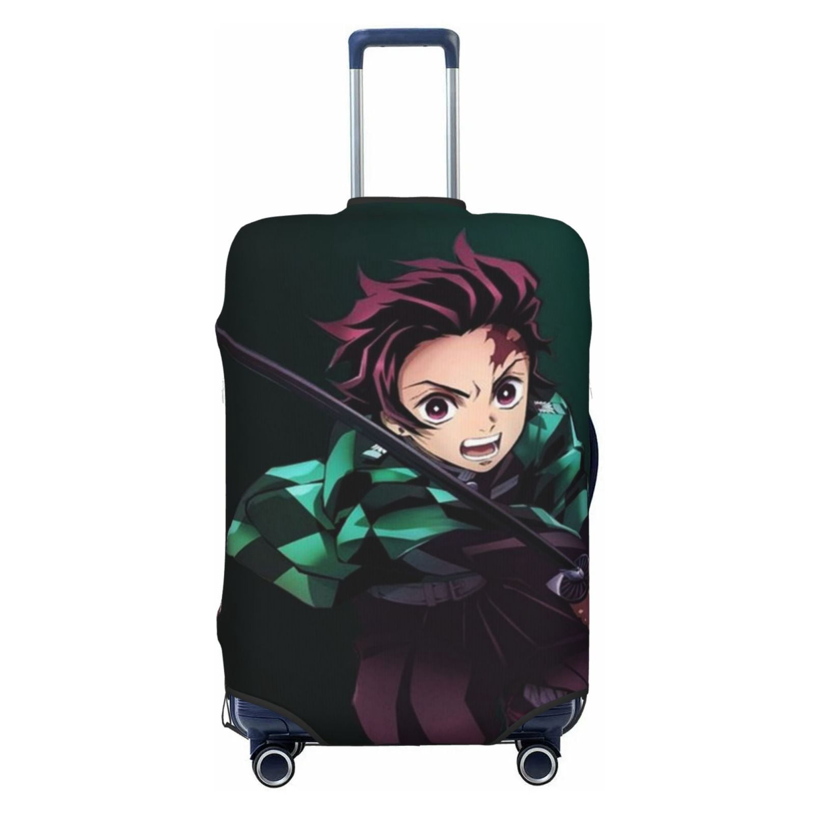 Demon Slayer Tanjiro Character Protective Suitcase Cover Elastic Travel ...