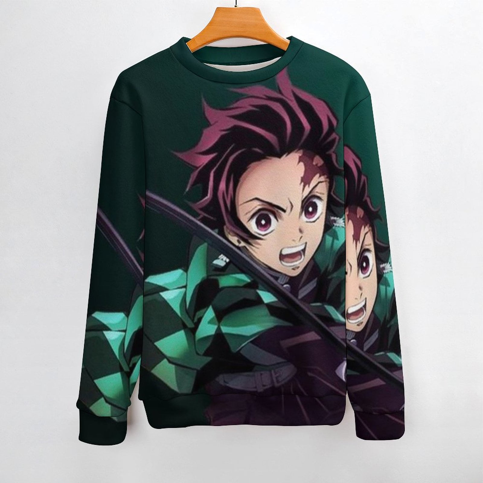 Demon Slayer Tanjiro Character Round Neck Sweater Pullover Unisex ...
