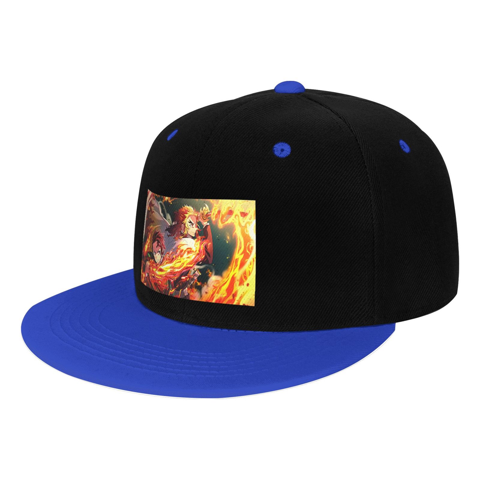 Demon Slayer Tanjiro Kamado Adult Flat Brim Color Hip Hop Hat Dad Hat ...