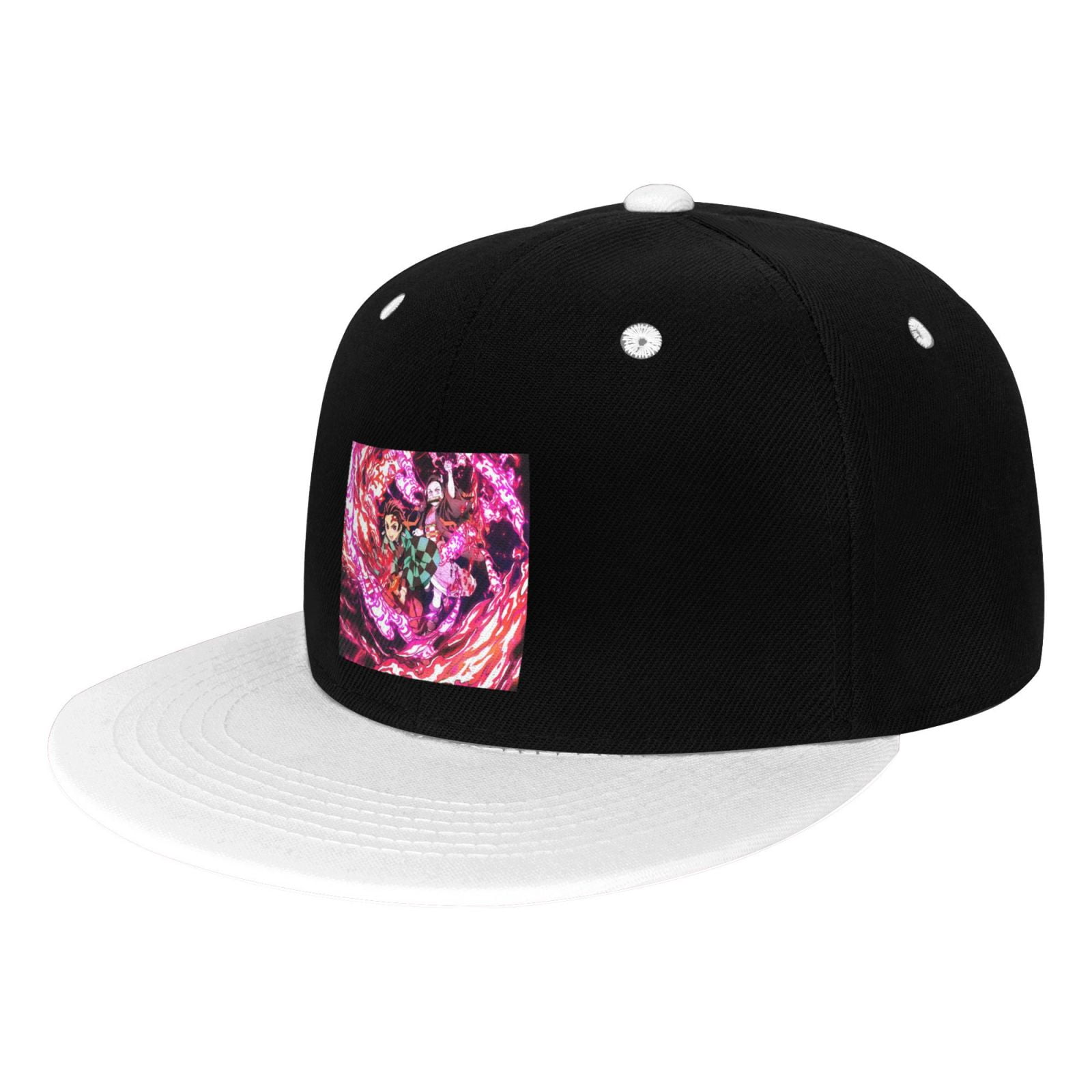 Demon Slayer Tanjiro Kamado Adult Flat Brim Color Hip Hop Hat Dad Hat ...