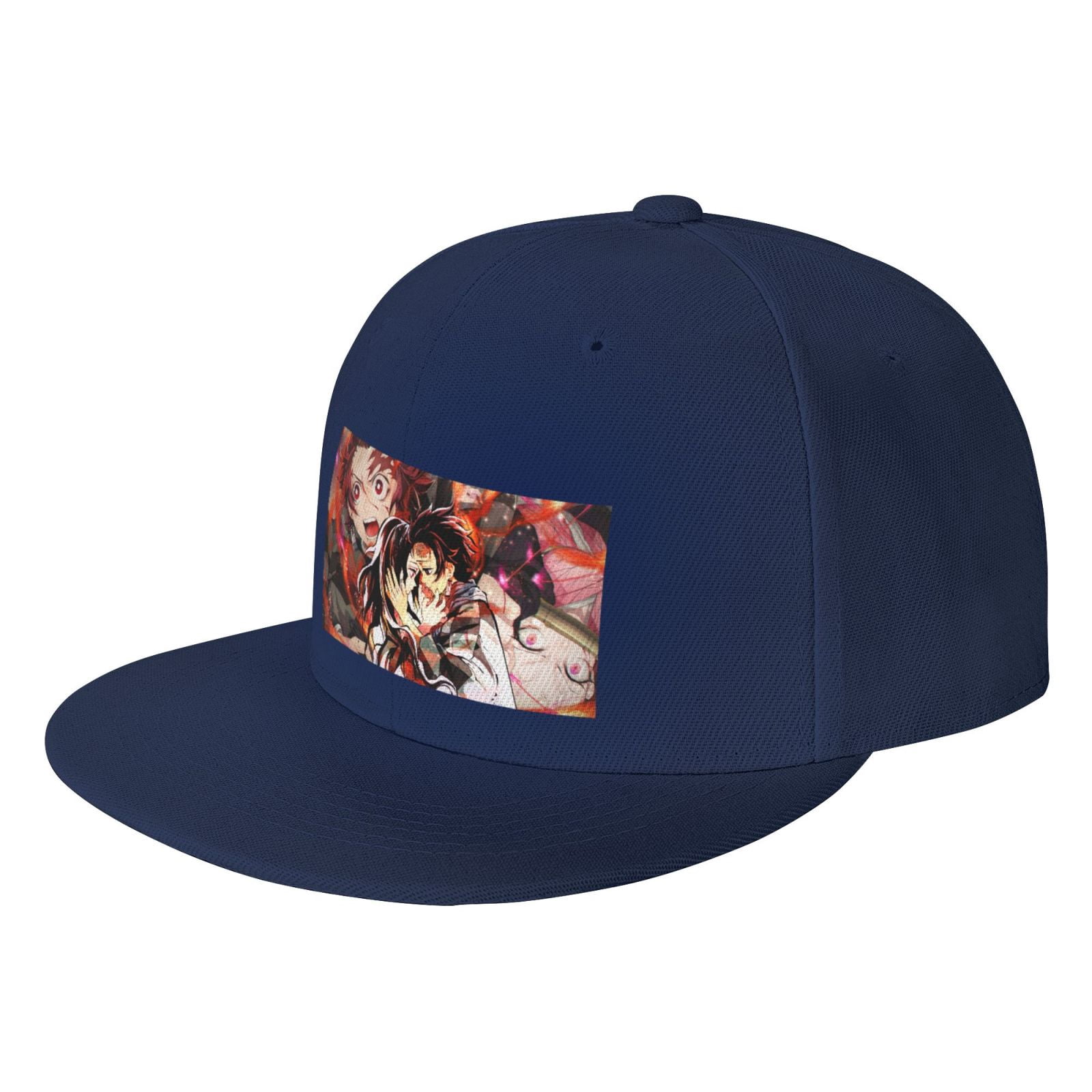 Demon Slayer Tanjiro Kamado Adult Flat Brim Hip Hop Hat Dad Hat ...