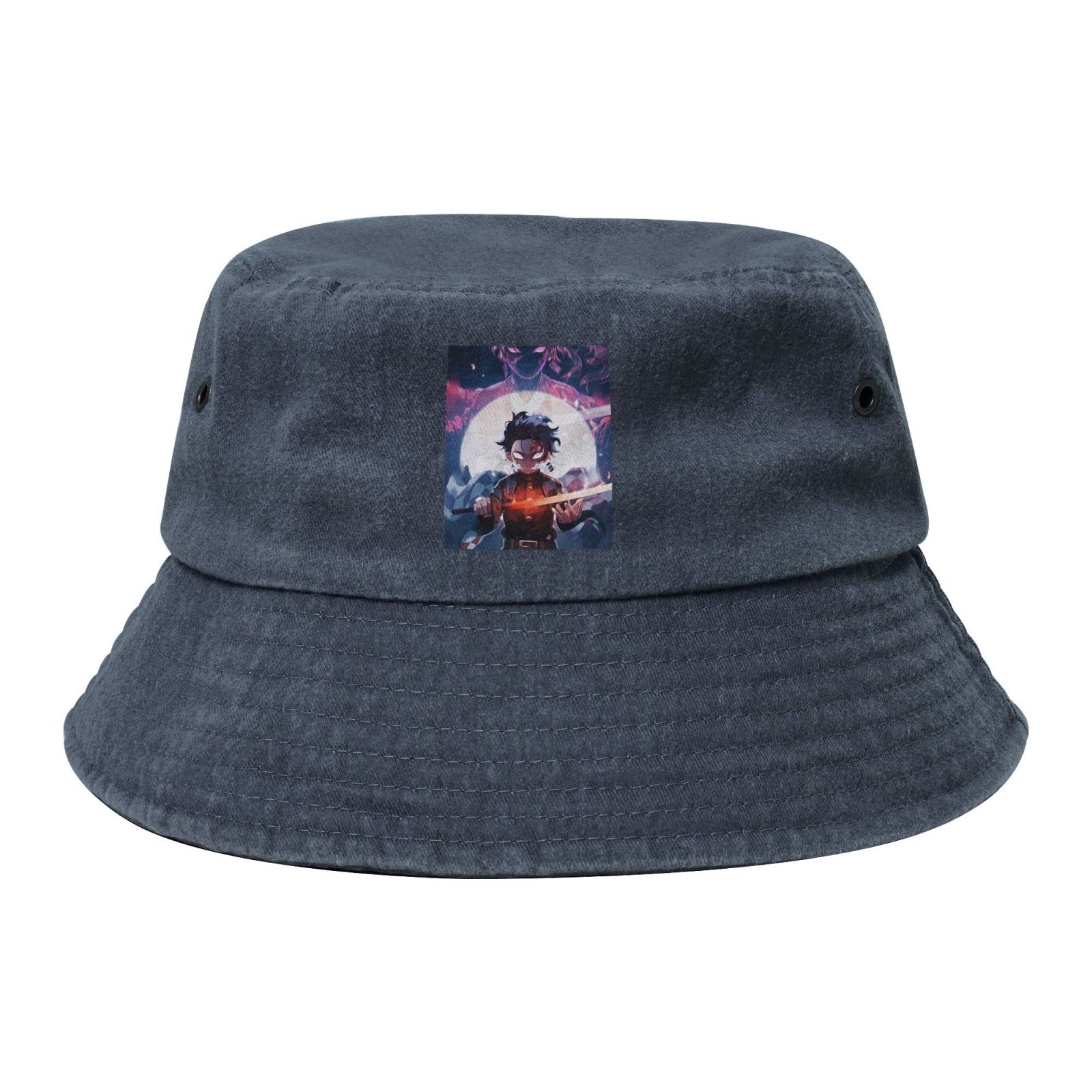 Demon Slayer Tanjiro Kamado Cowboy Fisherman Hat Bucket Hat Washed ...
