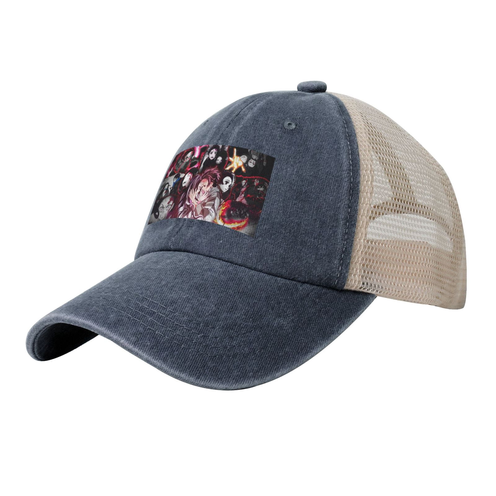Demon Slayer Tanjiro Kamado Cowboy Mesh Baseball Cap Vintage Classic ...