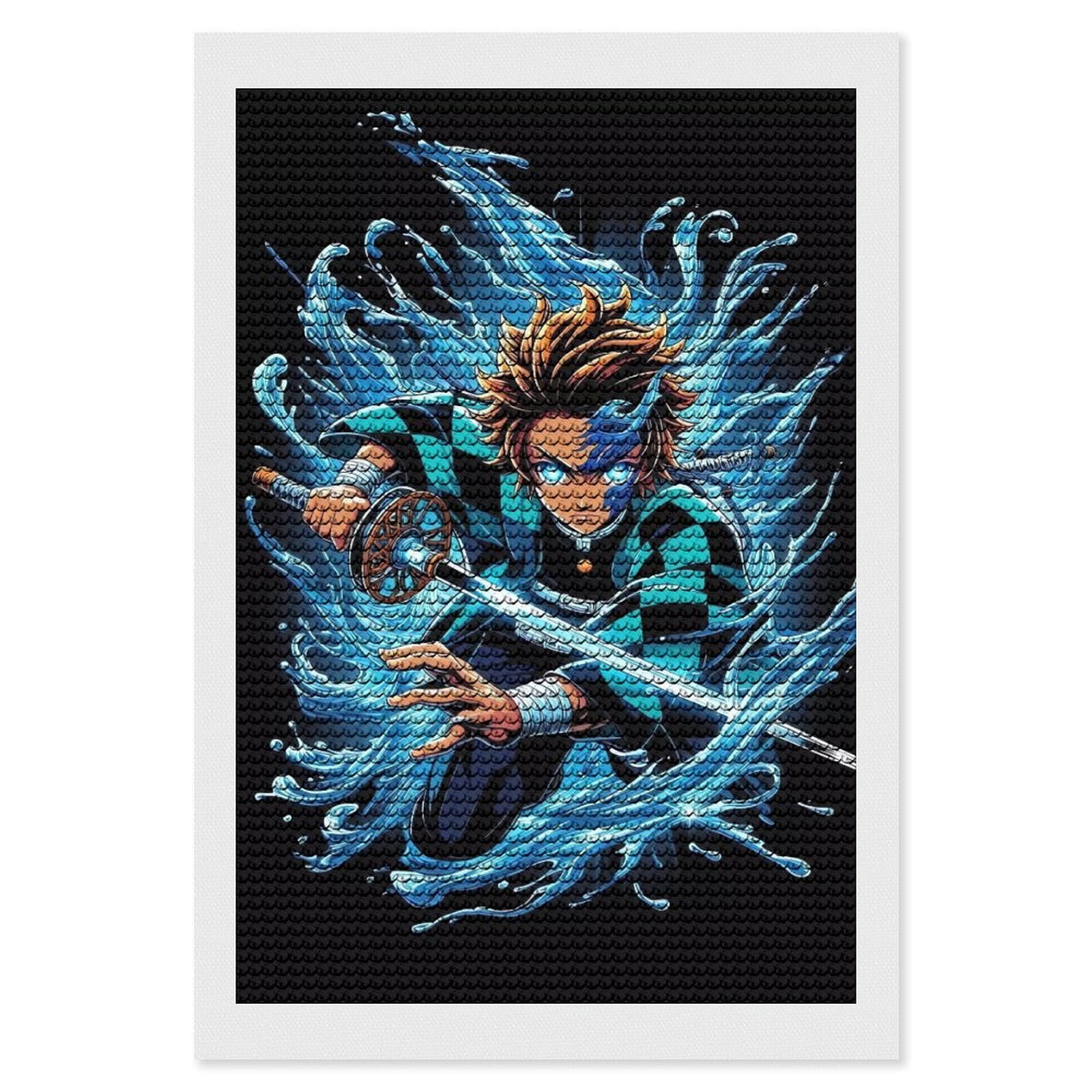Demon Slayer Tanjiro Kamado Diamond Art Kits for Adults 5D Diamond Art ...