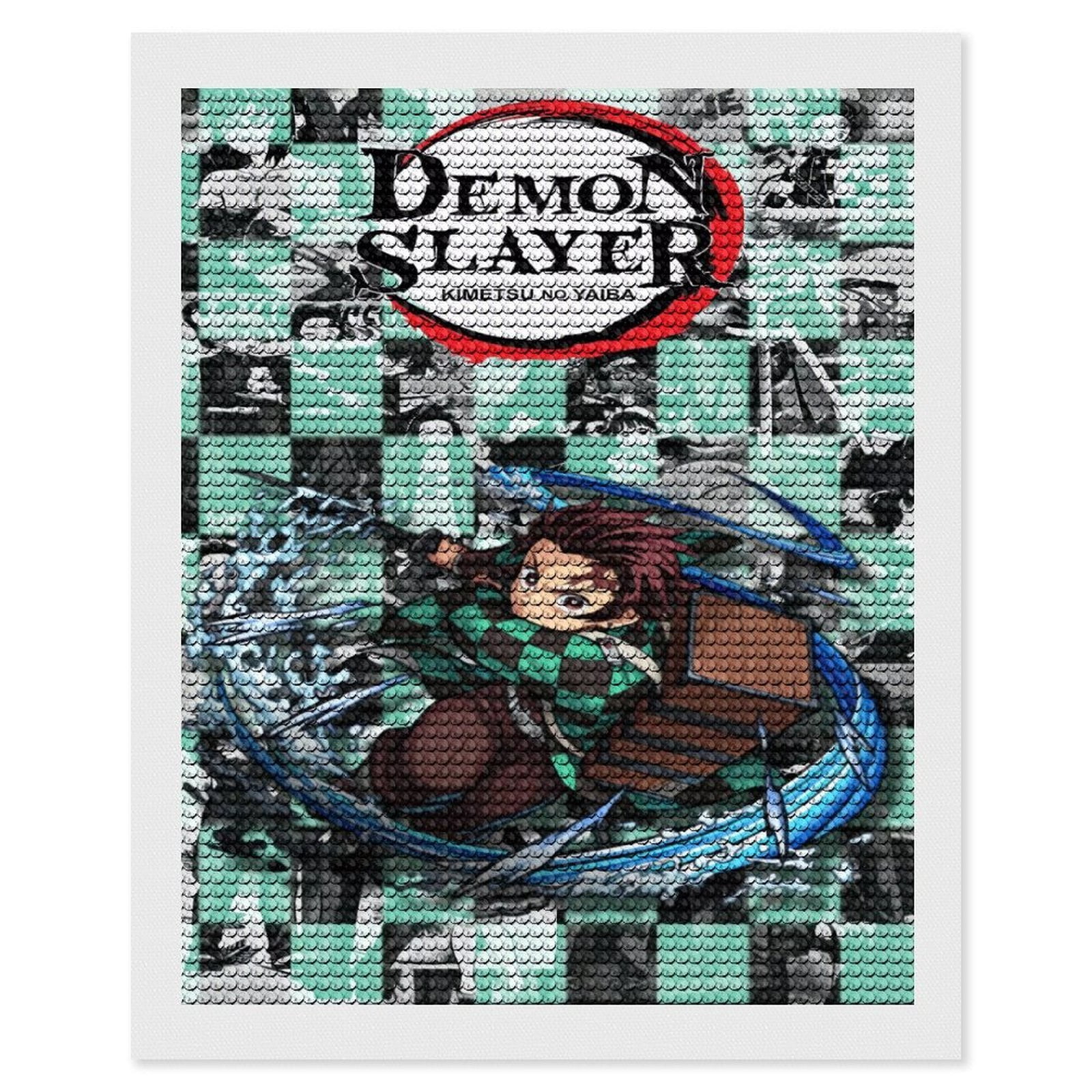 Demon Slayer Tanjiro Kamado Diamond Art Kits for Adults 5D Diamond Art ...