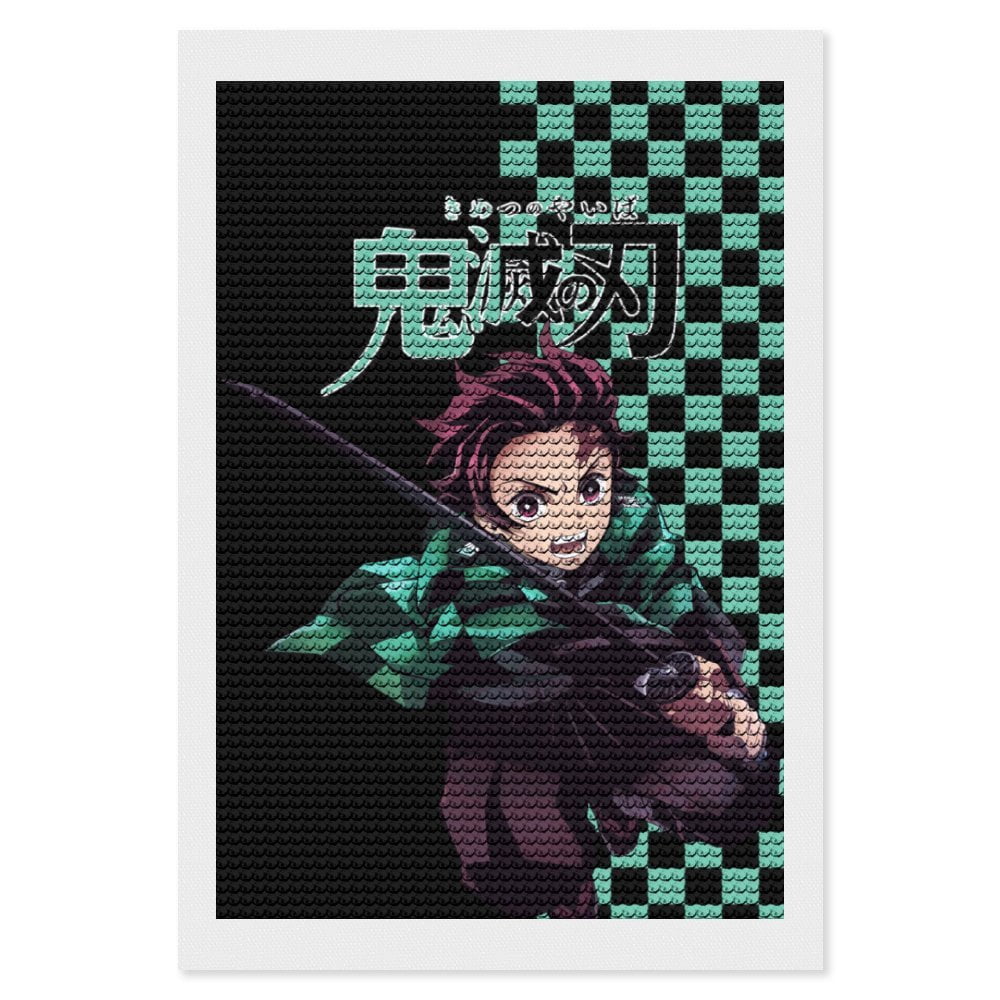 Demon Slayer Tanjiro Kamado Diamond Art Kits for Adults - 5D Diamond ...