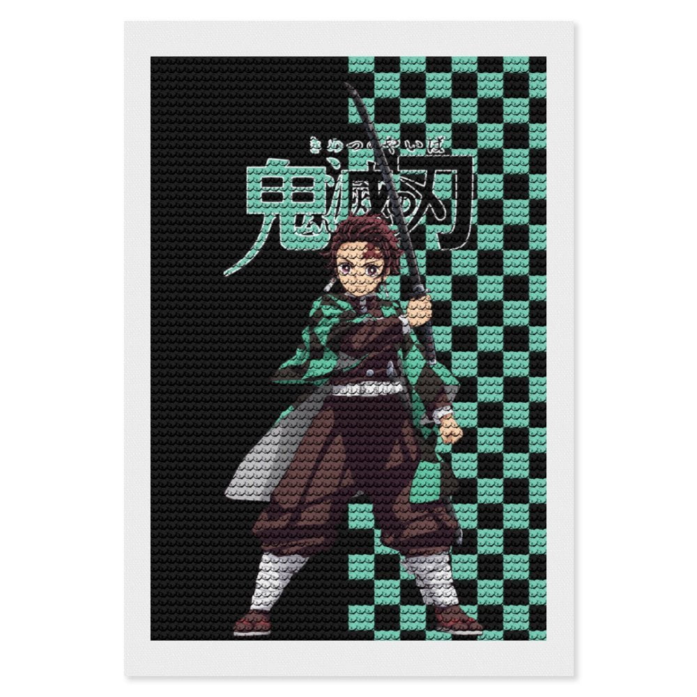Demon Slayer Tanjiro Kamado Diamond Art Kits for Adults - 5D Diamond ...