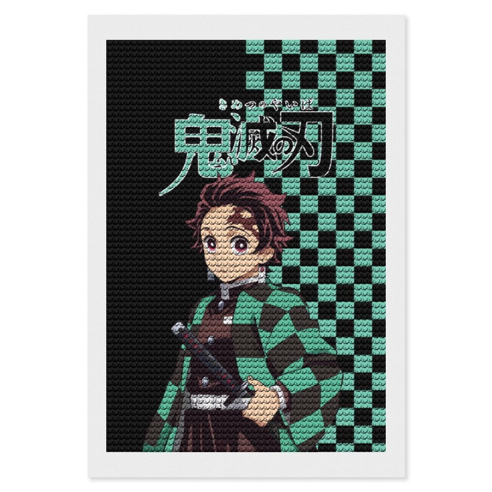 Demon Slayer Tanjiro Kamado Diamond Art Kits for Adults - 5D Diamond ...