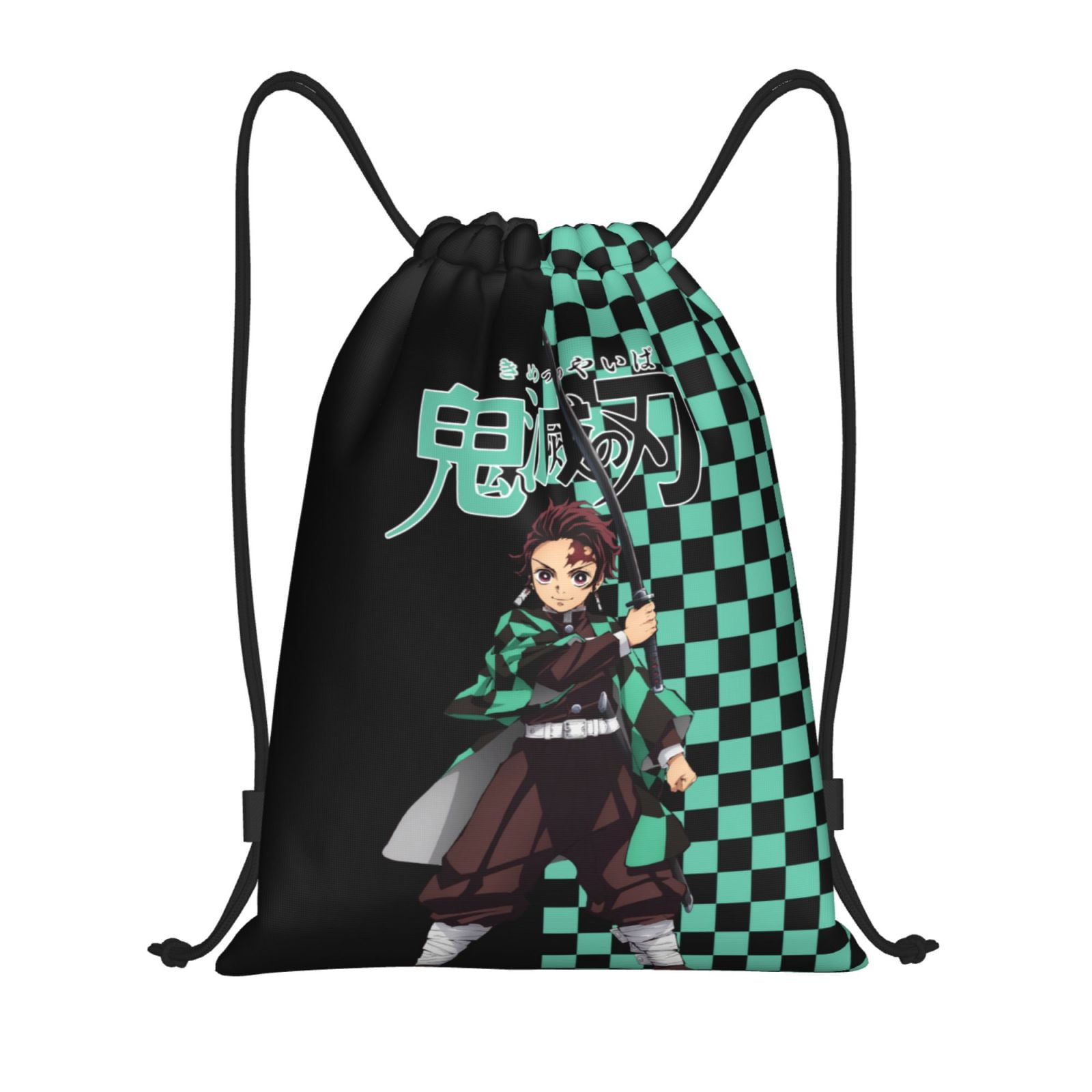 Demon Slayer Tanjiro Kamado Drawstring Bag Sports Fitness Bag ...